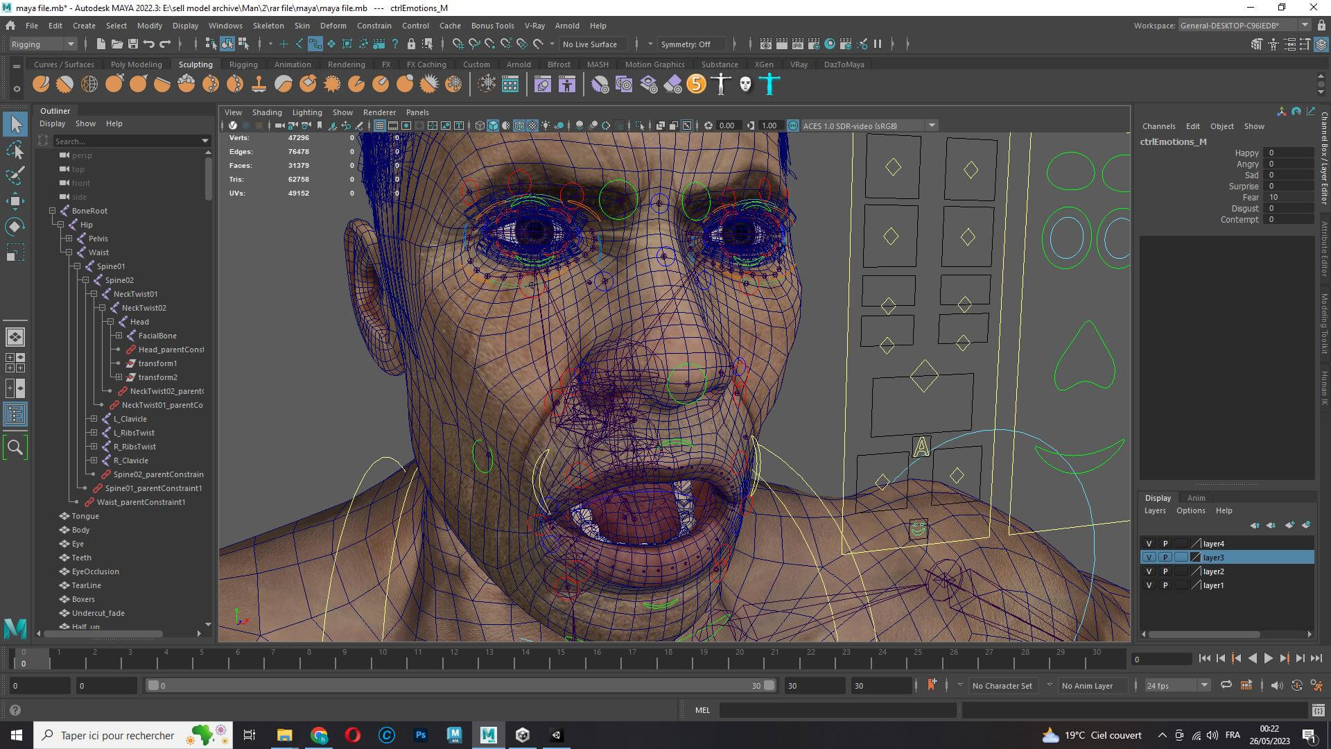 Man Modular G1 - 3D Model by khaloui