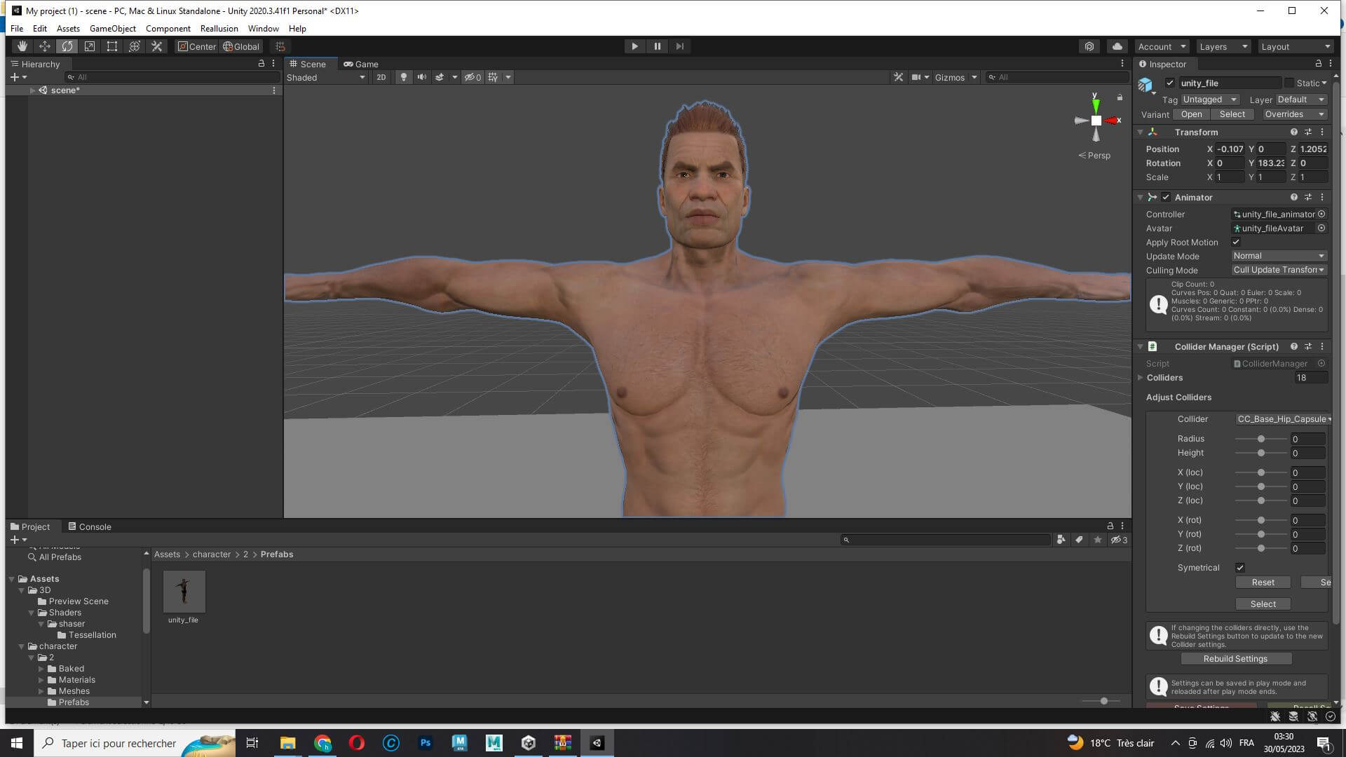 Realistic Man Modular G1 - 3D Model by khaloui