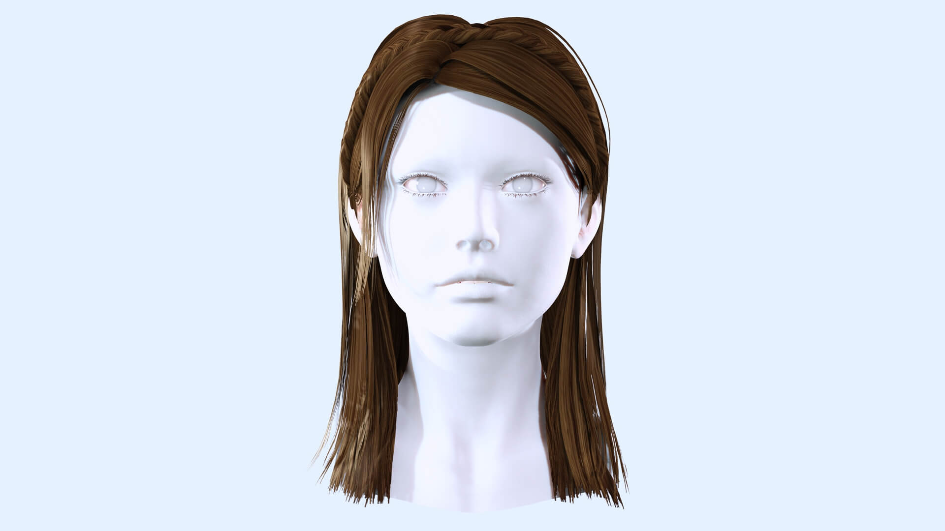 Realistic Medium Length Hairstyle - 3D Model by khaloui