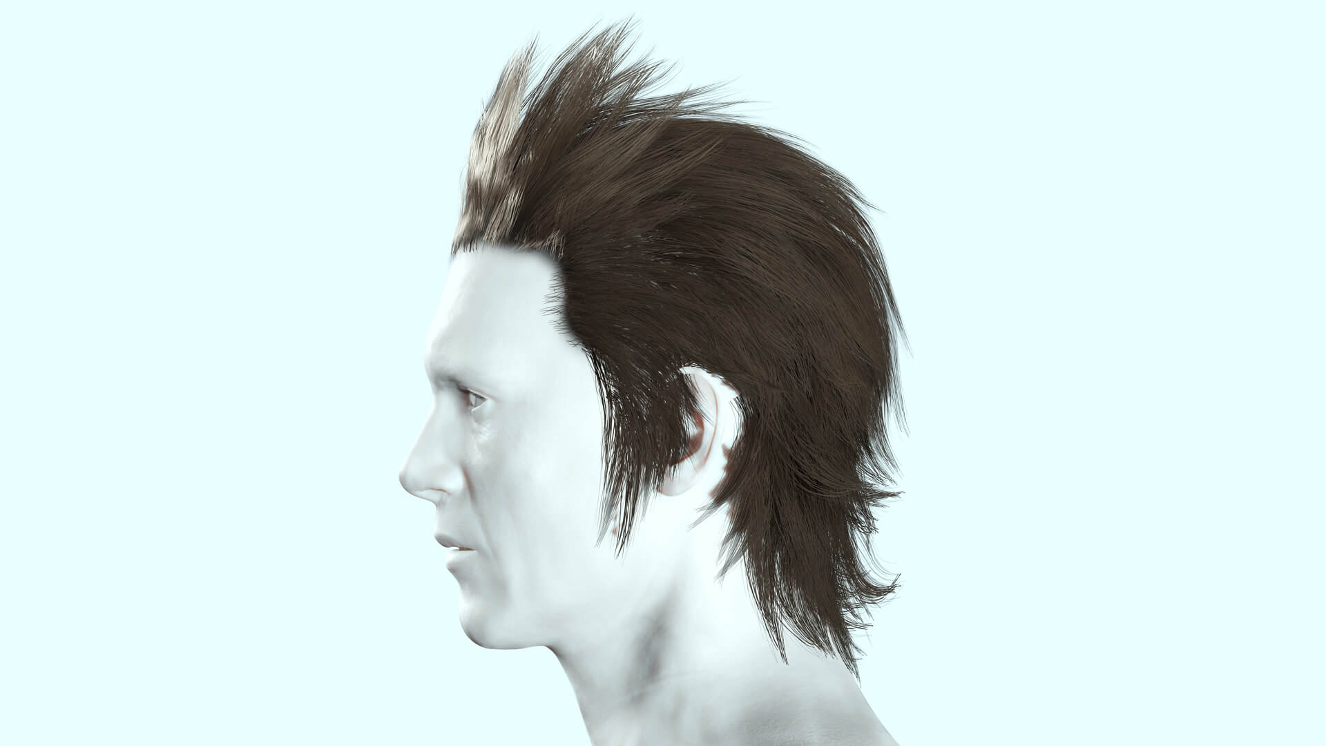 Realistic Modern Man Hairstyle - 3D Model by khaloui