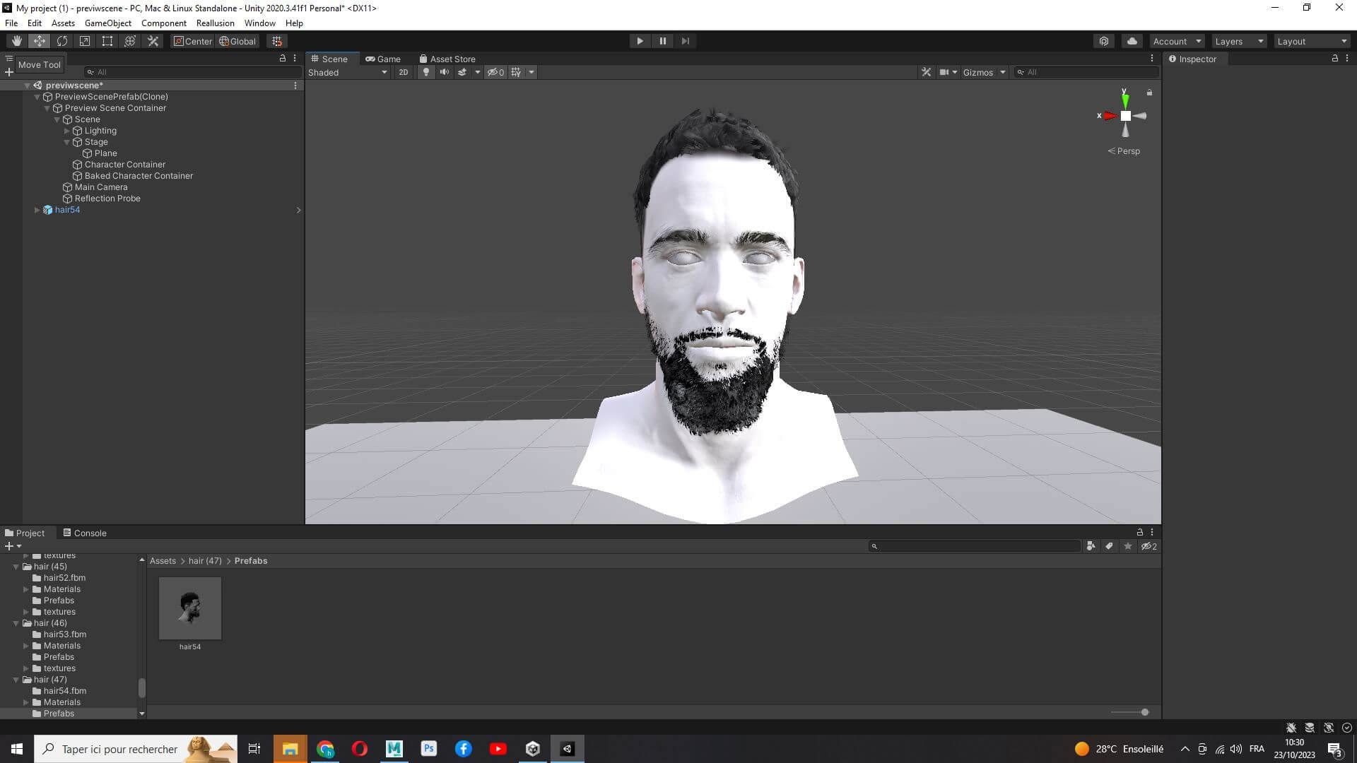 Realistic Mullet Male Hair - 3D Model by khaloui