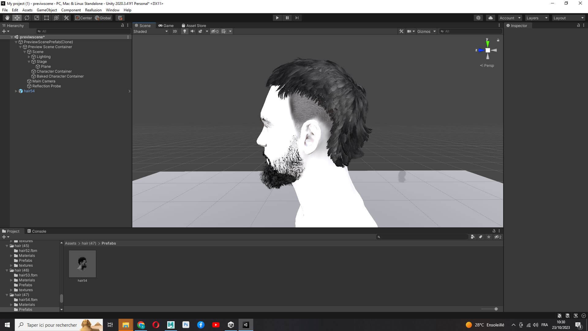 Realistic Mullet Male Hair - 3D Model by khaloui