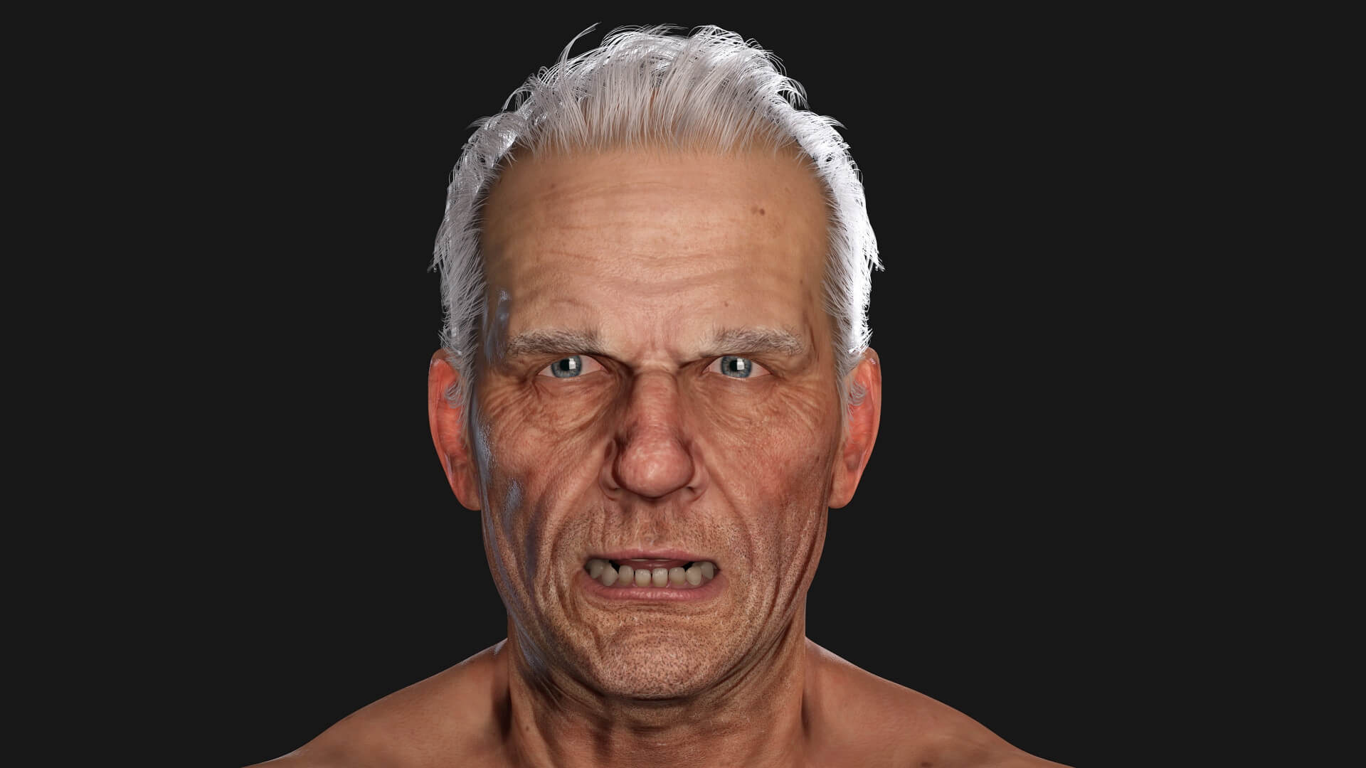 Old Man - 3D Model by khaloui
