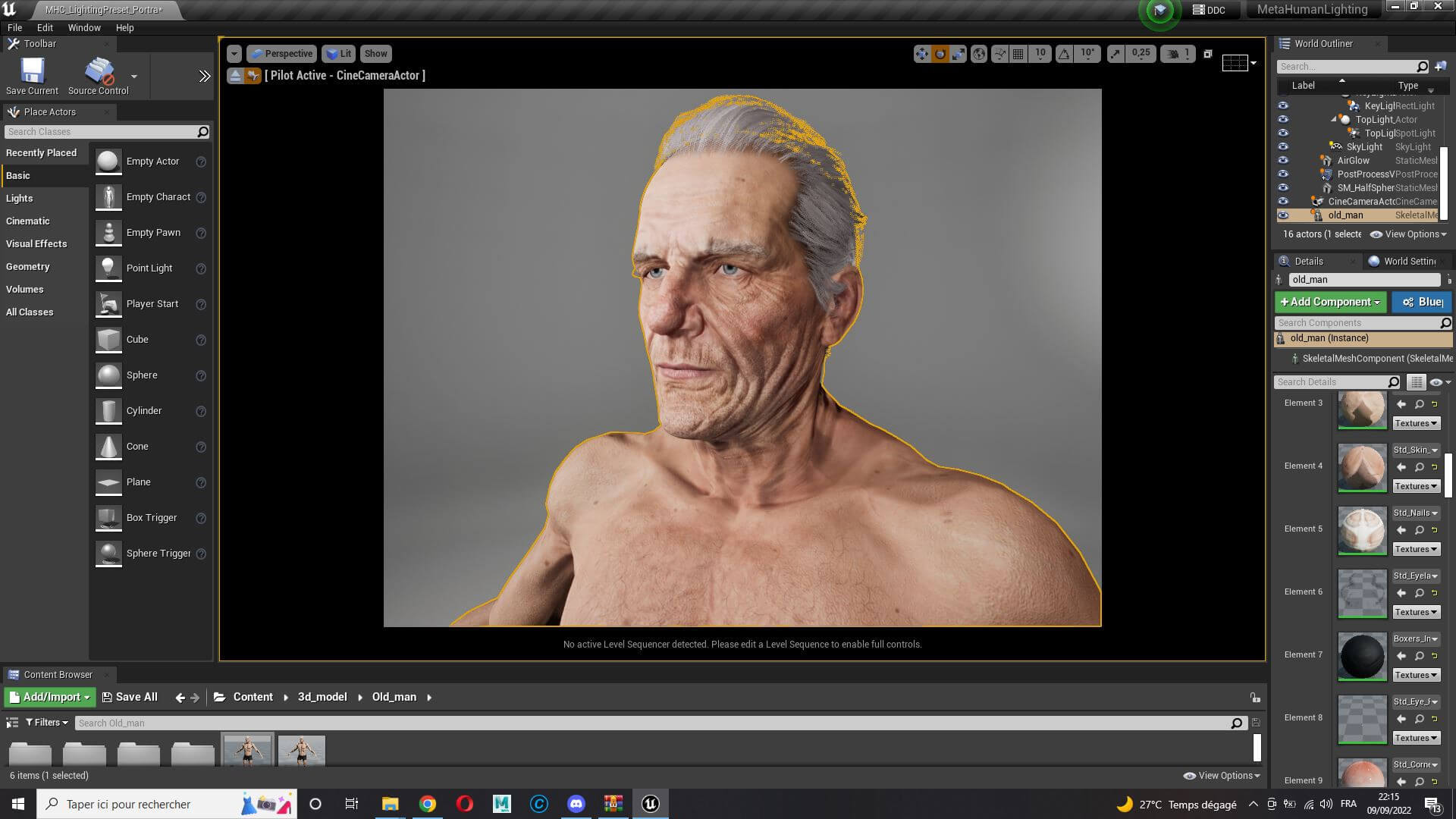 Old Man - 3D Model by khaloui