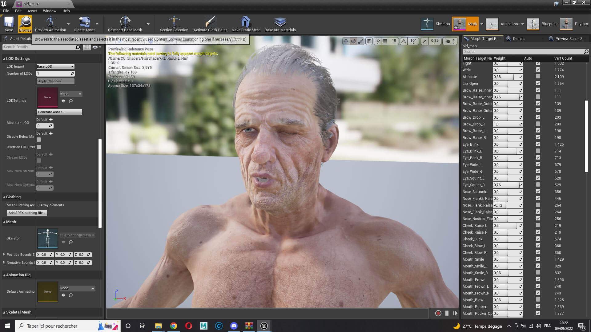 Realistic Old Man - 3D Model by khaloui