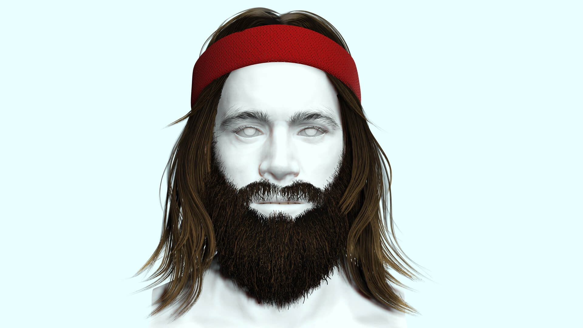 Realistic Rasta Hair - 3D Model by khaloui