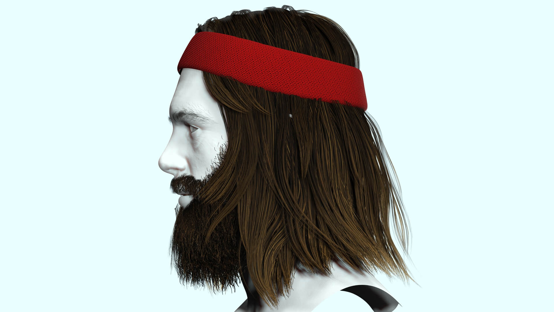 Realistic Rasta Hair - 3D Model by khaloui