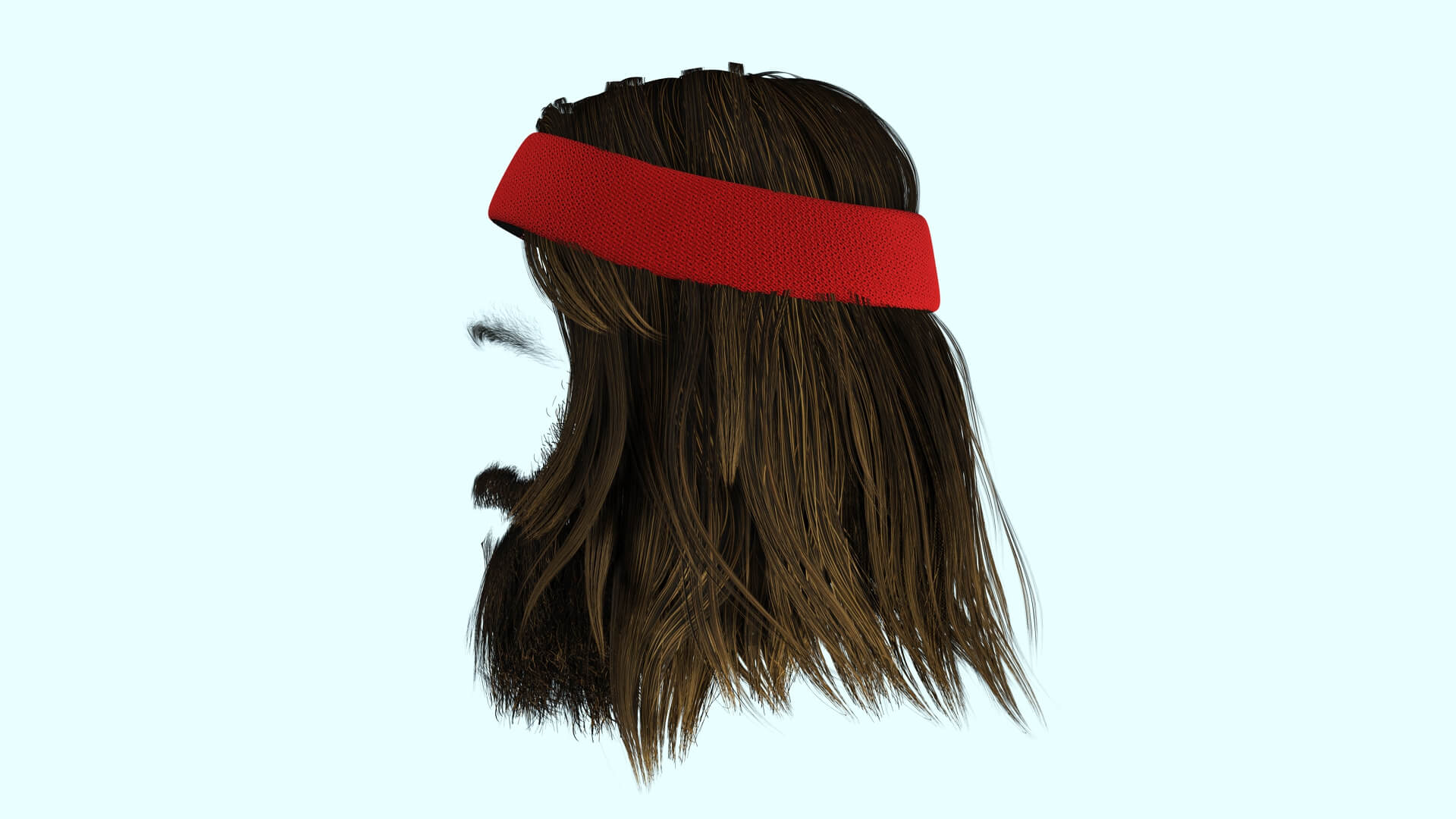 Realistic Rasta Hair - 3D Model by khaloui