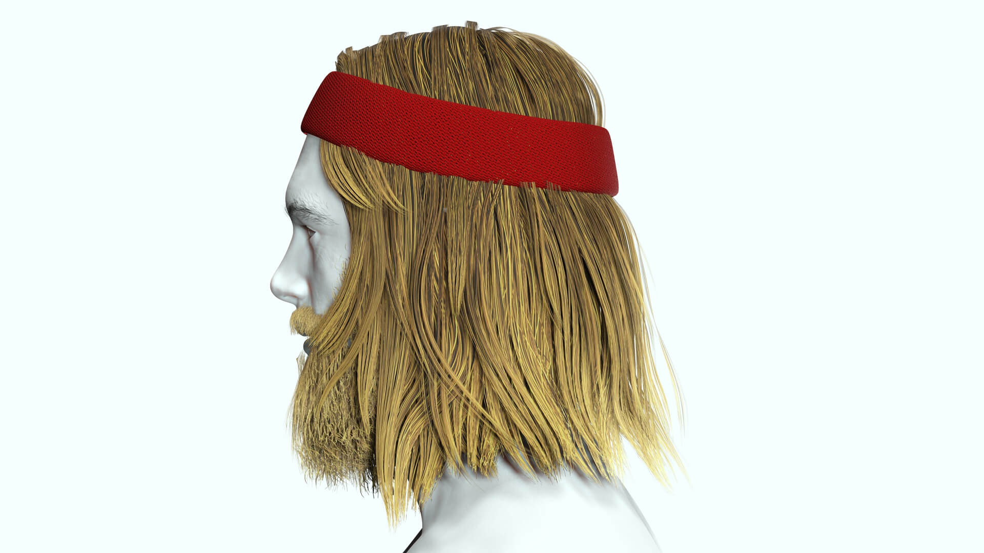 Realistic Rasta Hair - 3D Model by khaloui