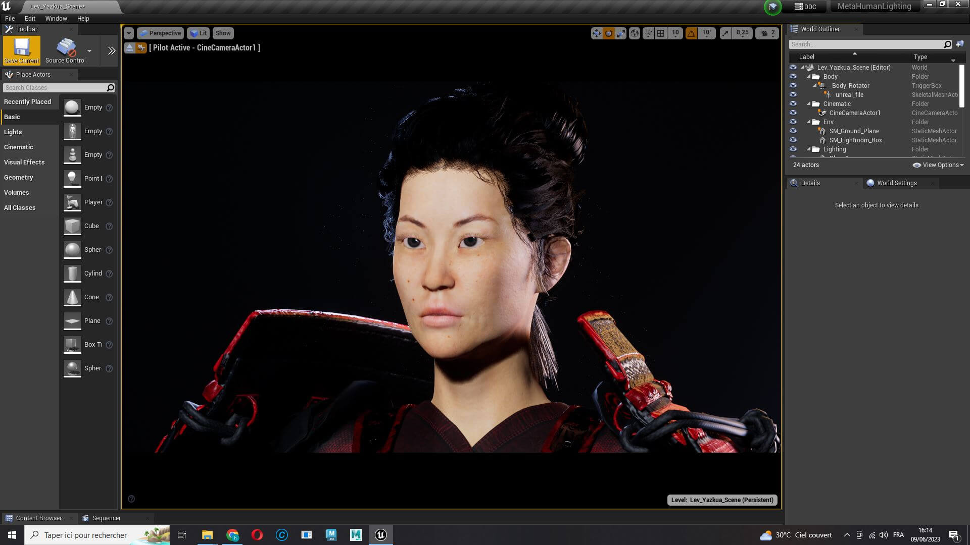 Samurai Female - 3D Model by khaloui