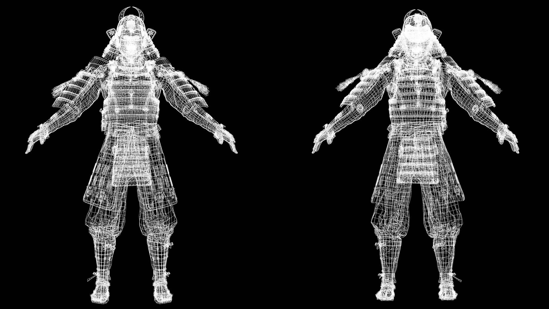 Samurai Male - 3D Model by khaloui