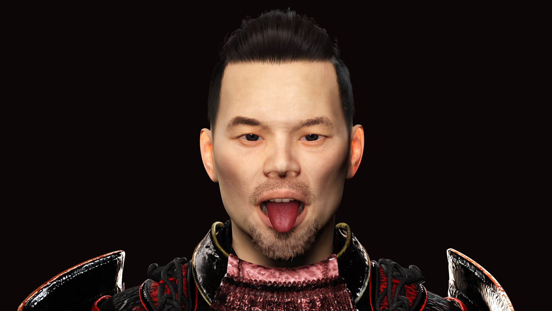 Samurai Male - 3D Model by khaloui