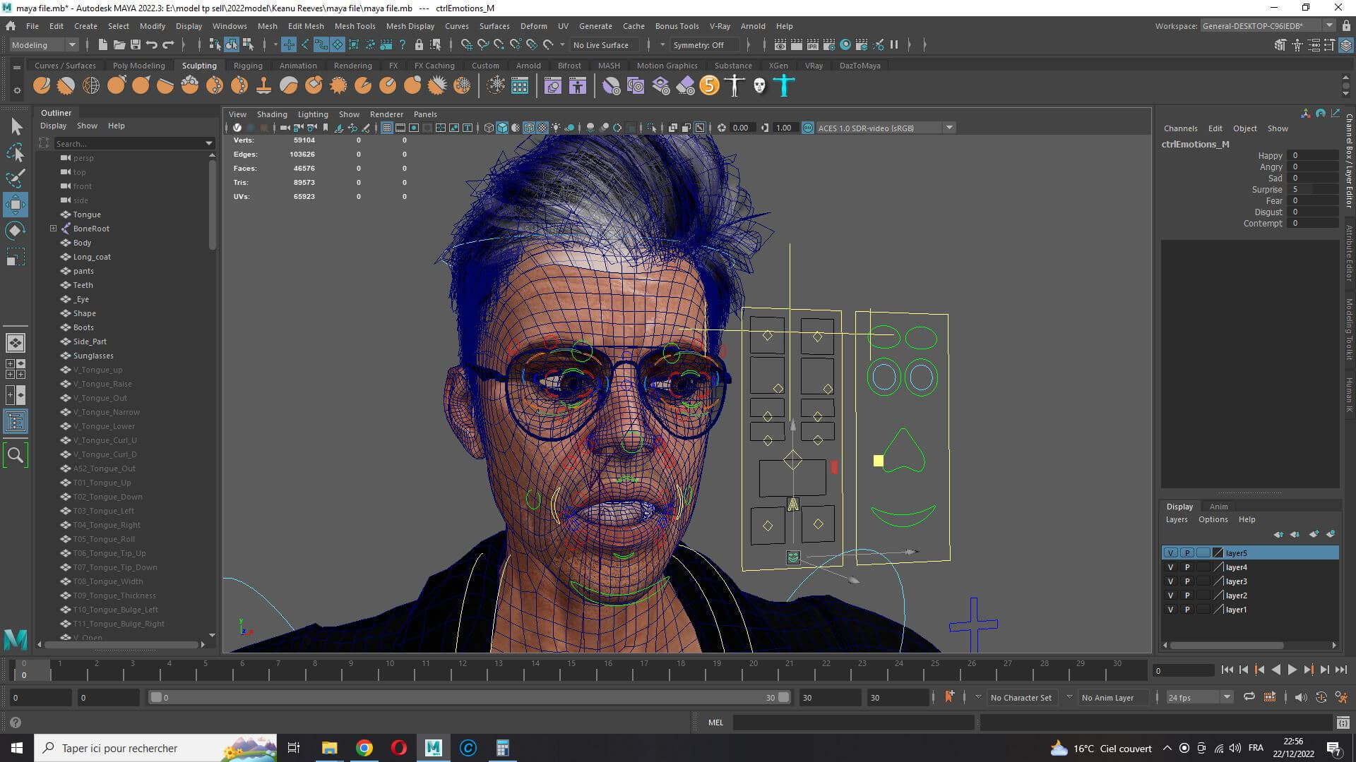 Secret Agent Man - 3D Model by khaloui