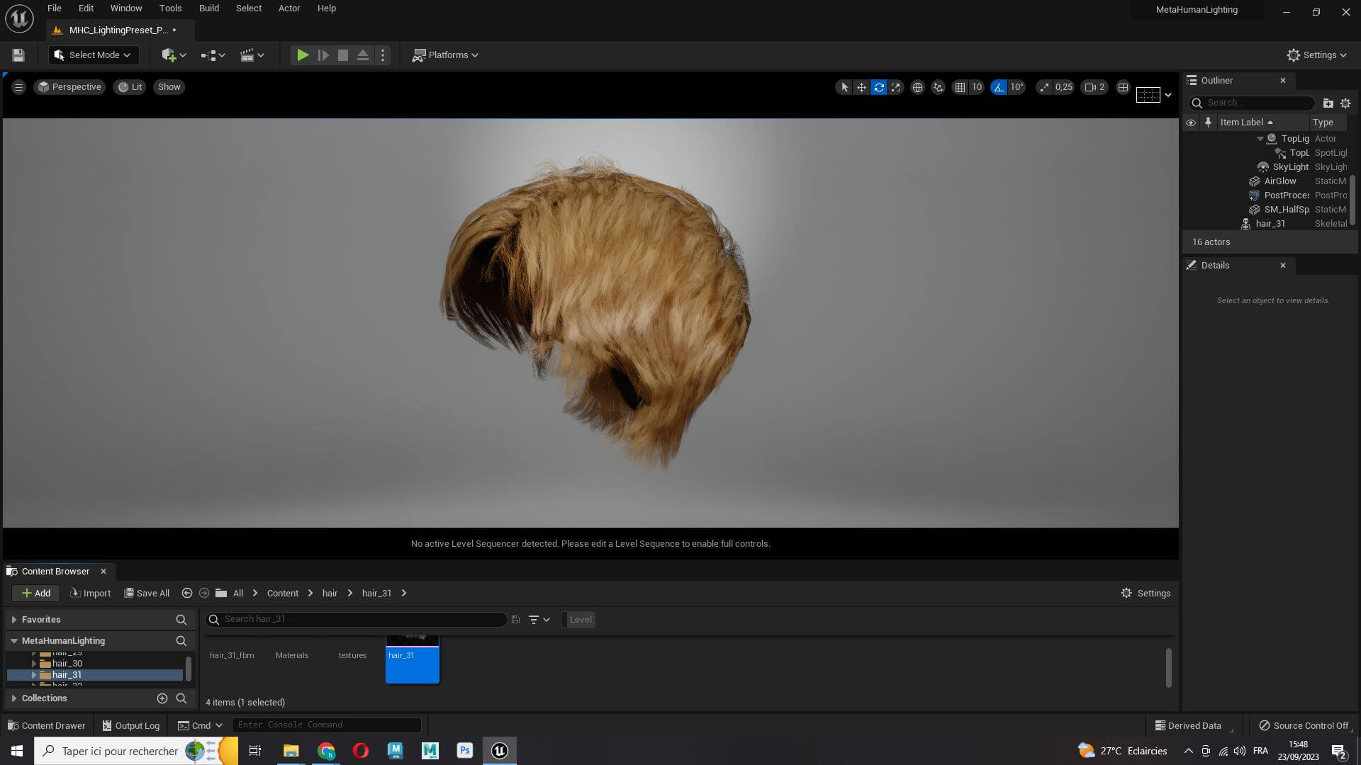 Short Female Hair Pixie - 3D Model by khaloui