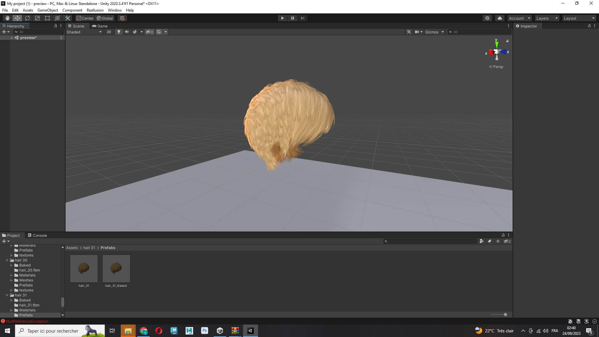 Realistic Short Female Hair Pixie - 3D Model by khaloui