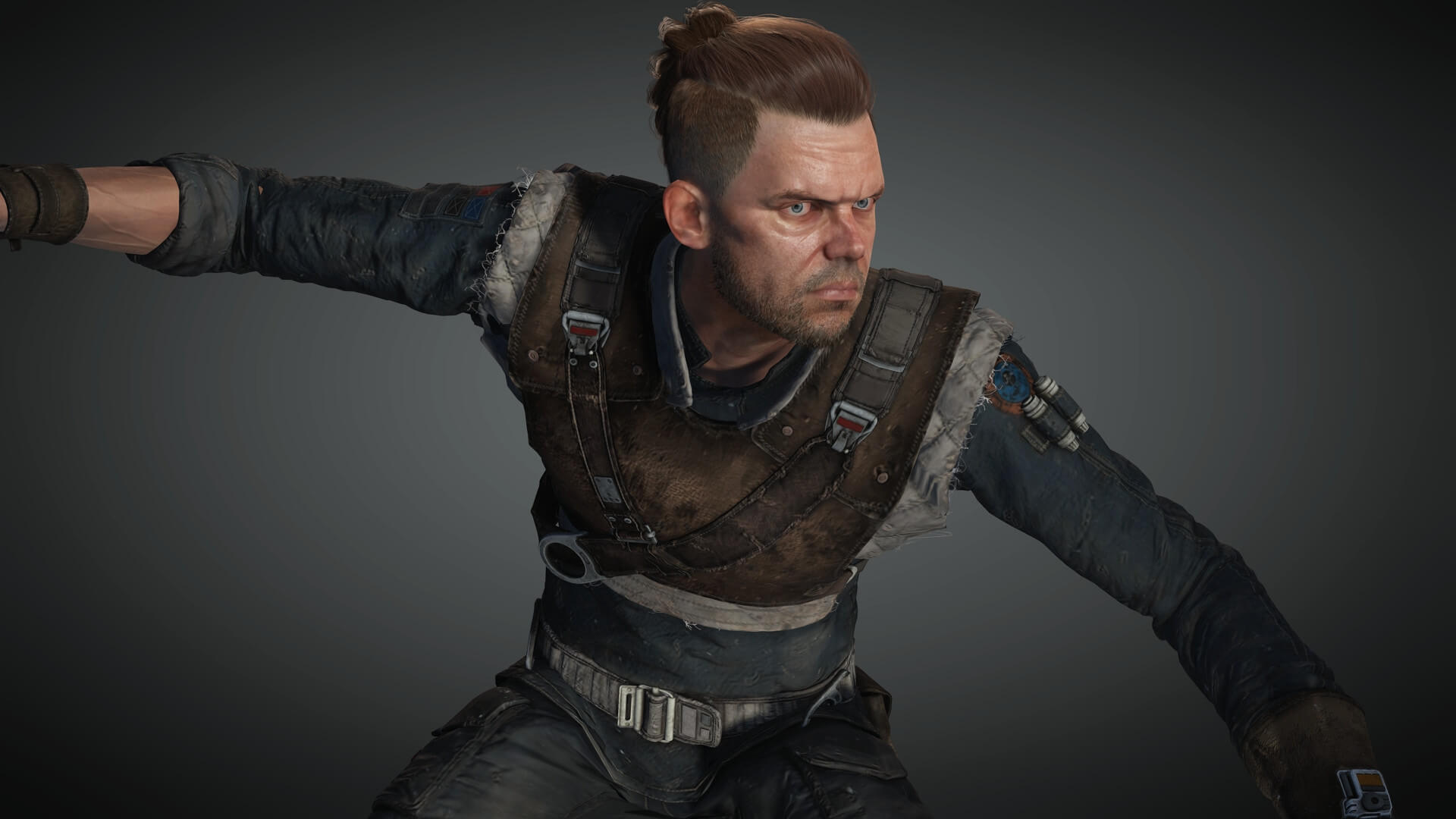Survival Man Sci-Fi 3D Model by khaloui