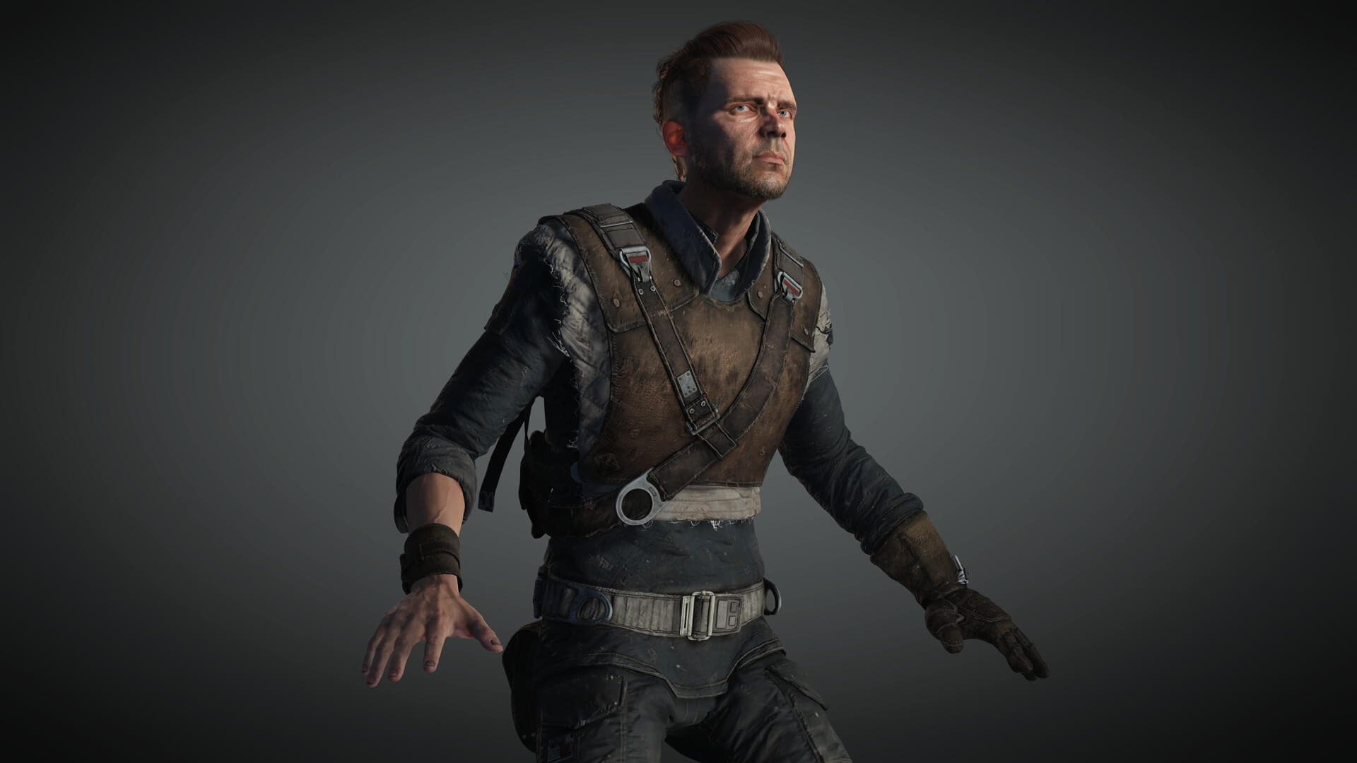 Survival Man Sci-Fi 3D Model by khaloui