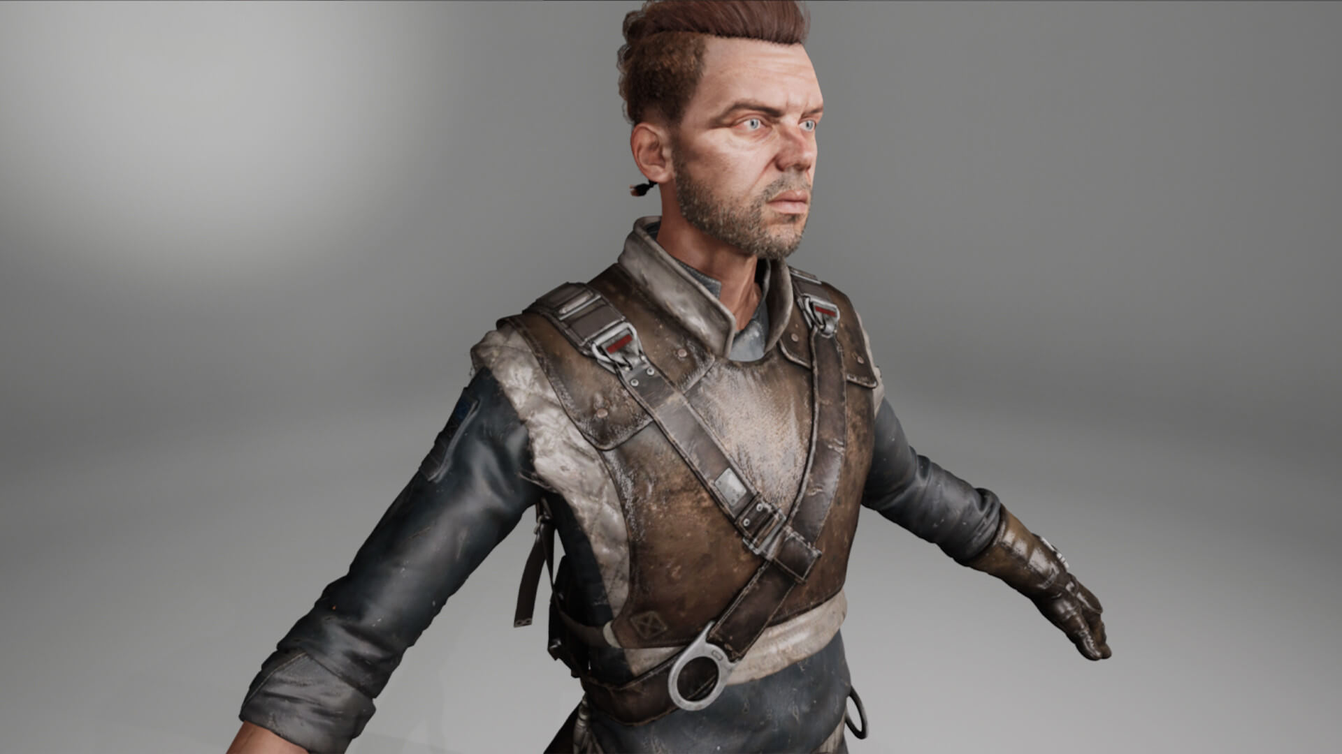 Survival Man Sci-Fi 3D Model by khaloui