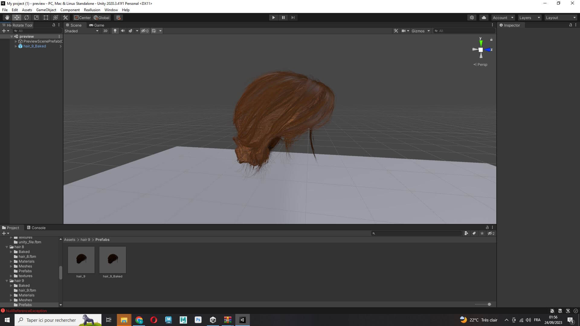 Realistic Woman Hair Style - 3D Model by khaloui