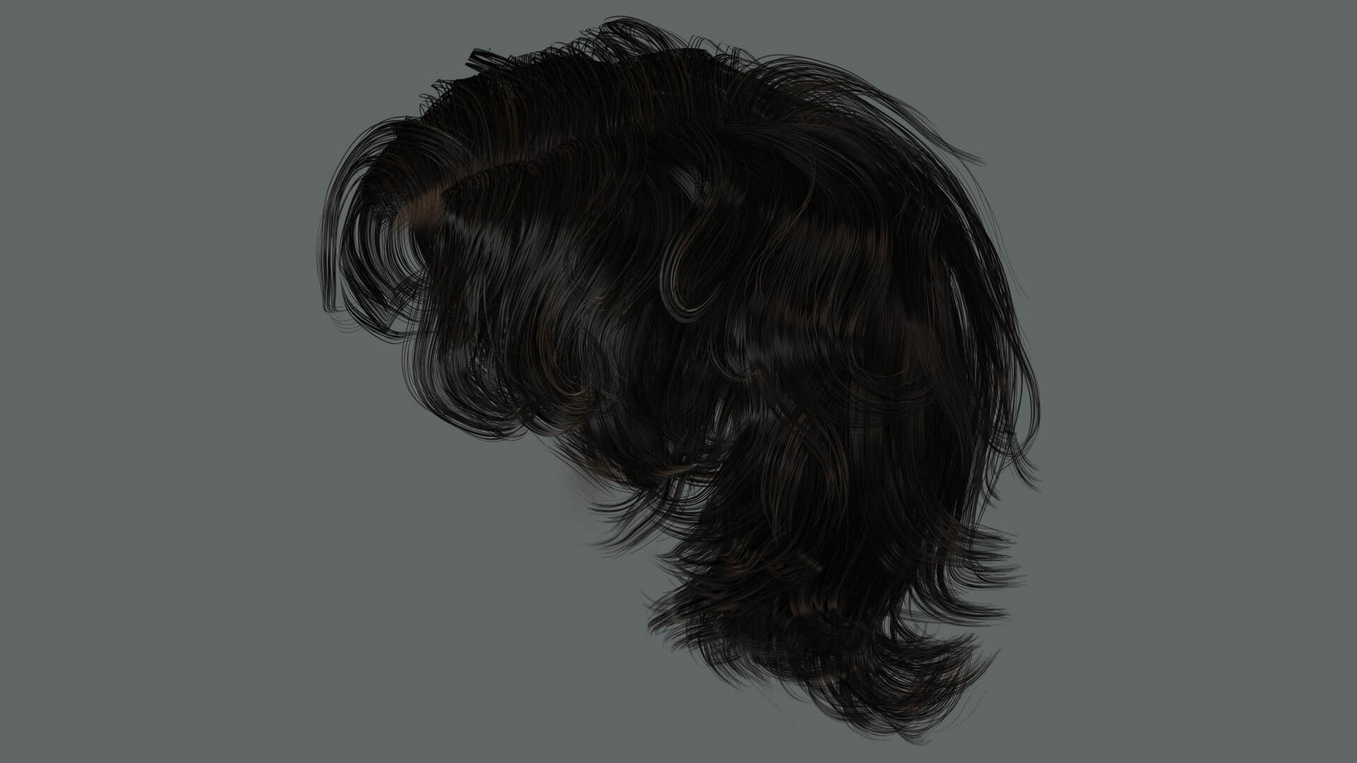 Man Hairstyle 2 - 3D Model by khaloui