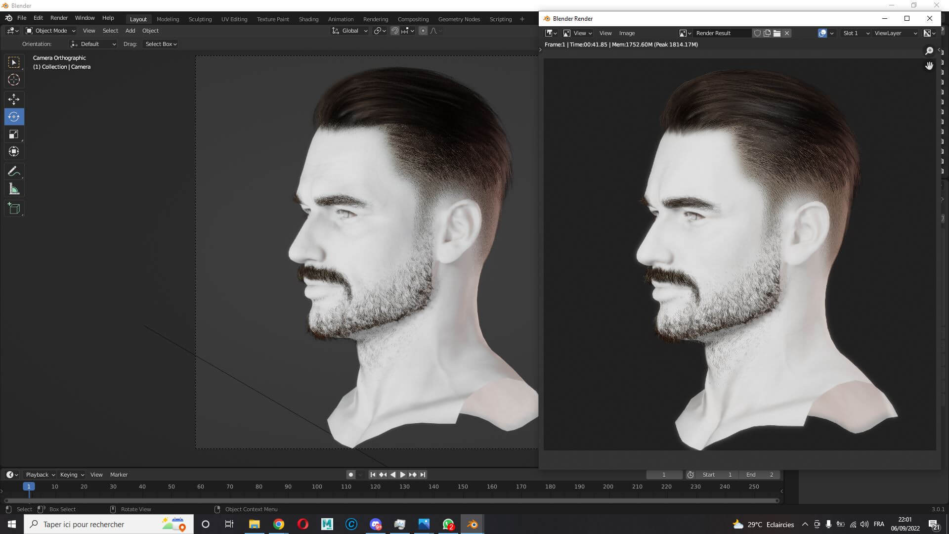 Realtime Hair Modern Man Low Poly Hairstyle Game Ready - 3D Model by ...