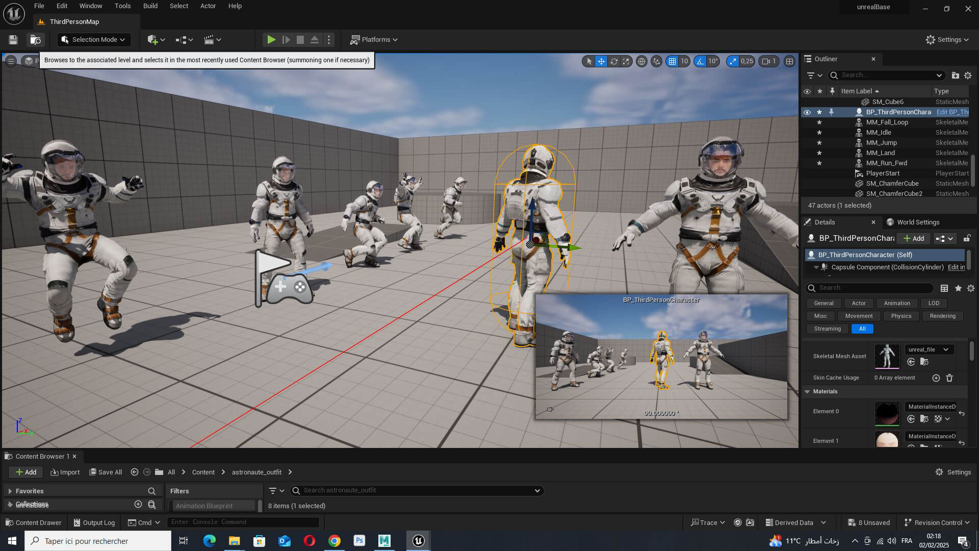 Sci-Fi Astronaut Character High-Quality PBR 3D Model by khaloui