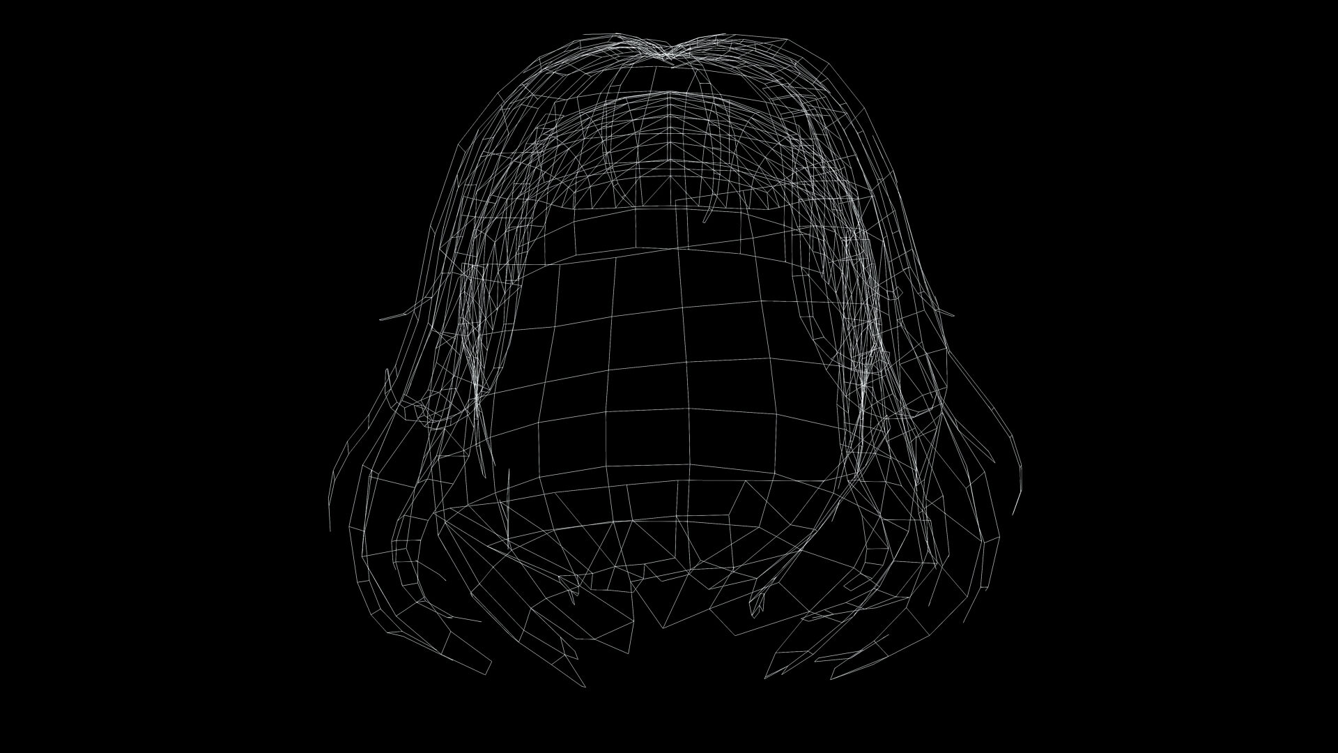 Short Hair -Blunt Bangs Style 3D Model by khaloui