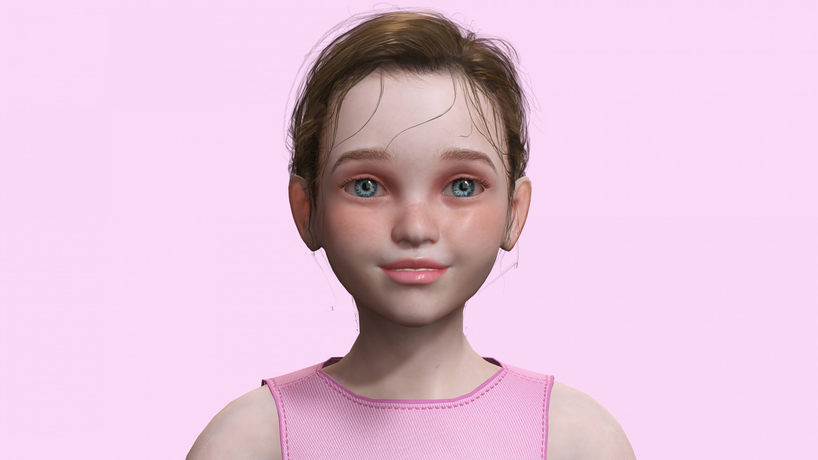 Staicy Girl 3d Model By Khaloui
