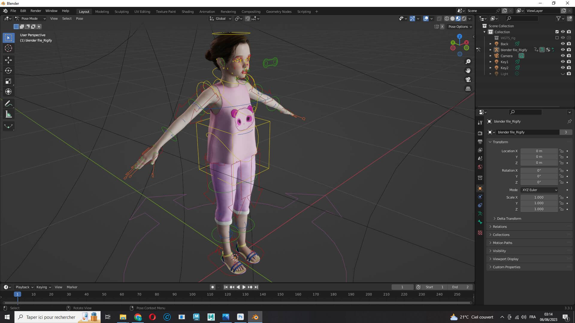 Staicy Girl 3d Model By Khaloui 1200