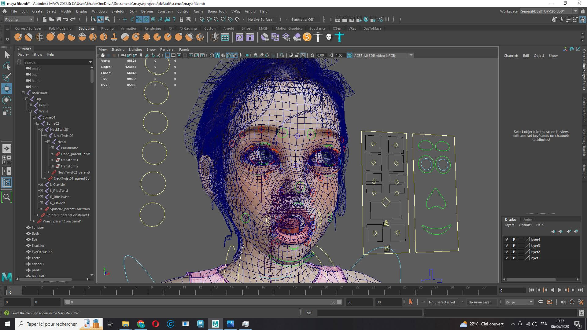 Staicy - Girl 3D Model by khaloui