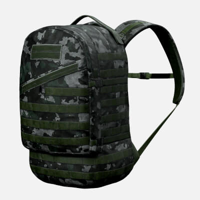 Stealth Camo Tactical Backpack Game Ready 3D Model by khaloui