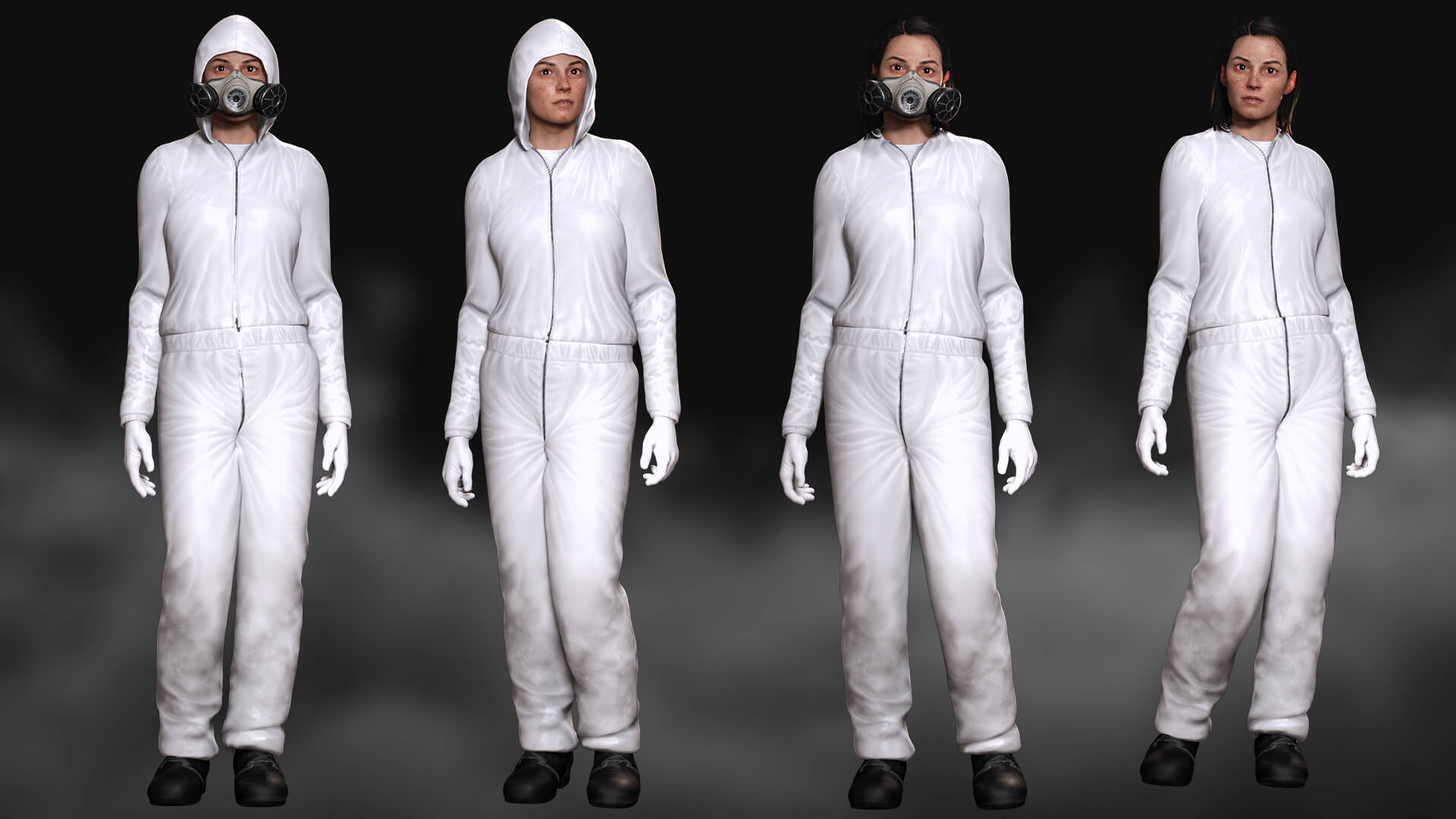 Sterile Containment Suit High-Quality 3D Character Asset by khaloui
