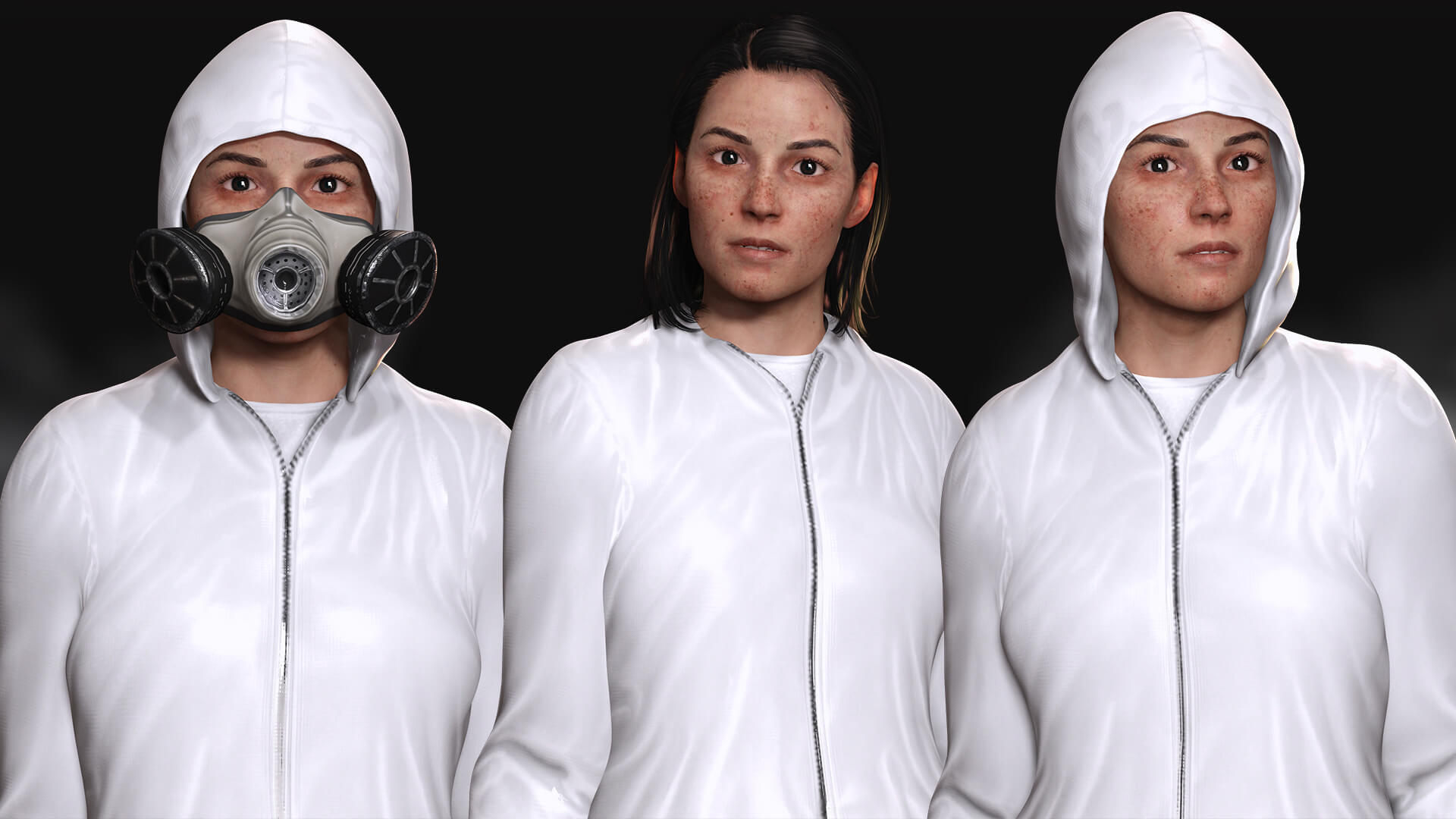 Sterile Containment Suit High-Quality 3D Character Asset by khaloui