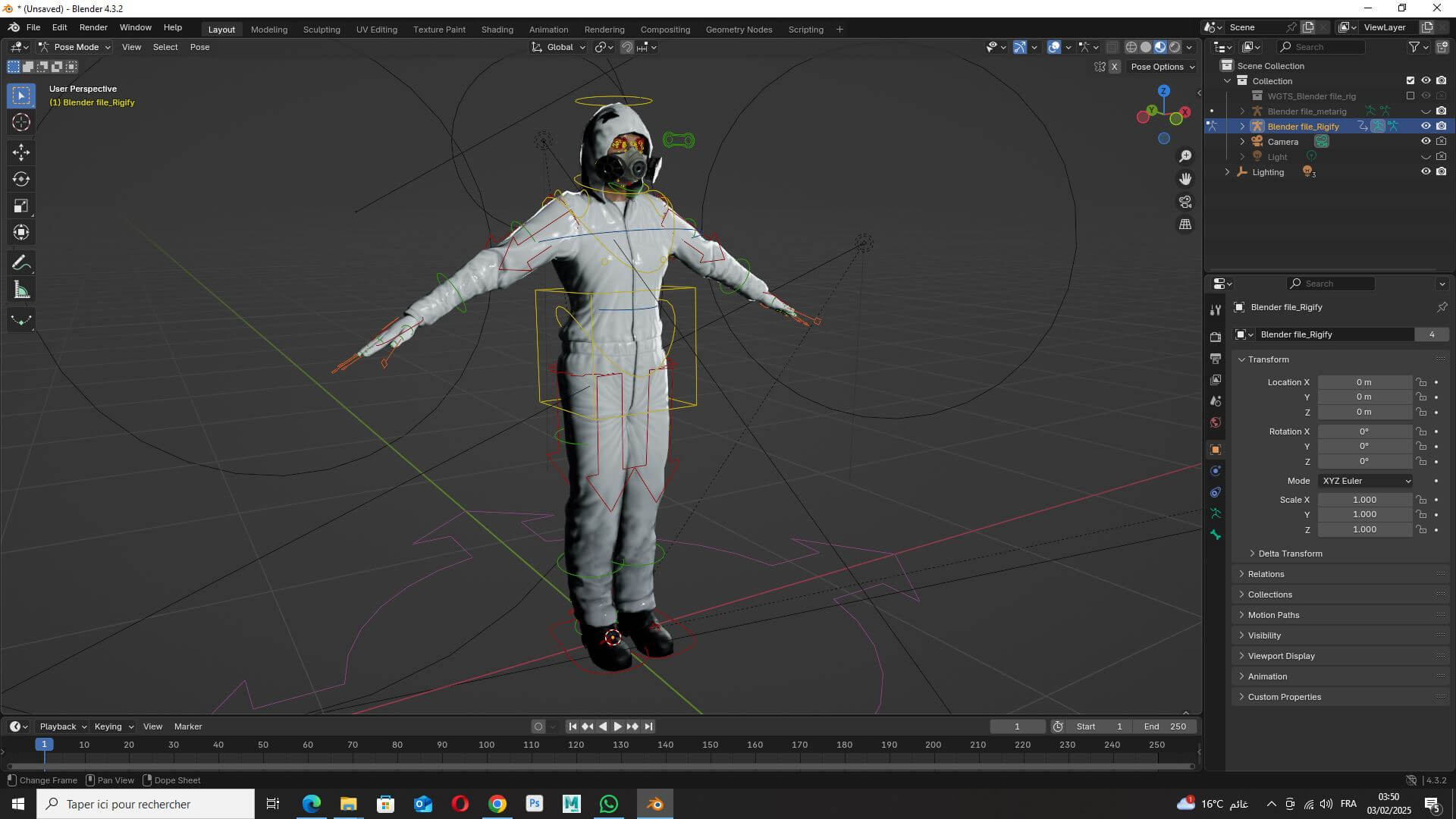Sterile Containment Suit High-Quality 3D Character Asset by khaloui