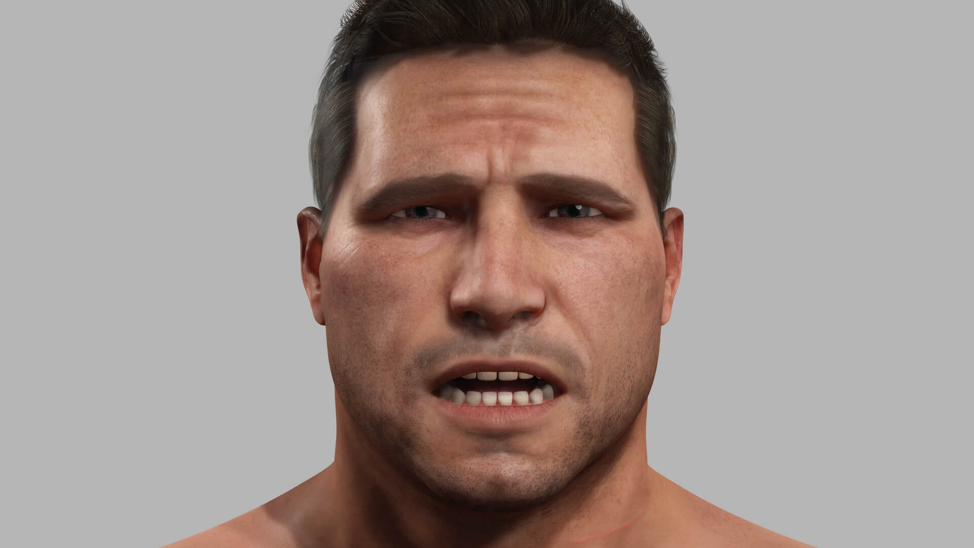 Strong Survival Man Body - 3D Model by khaloui