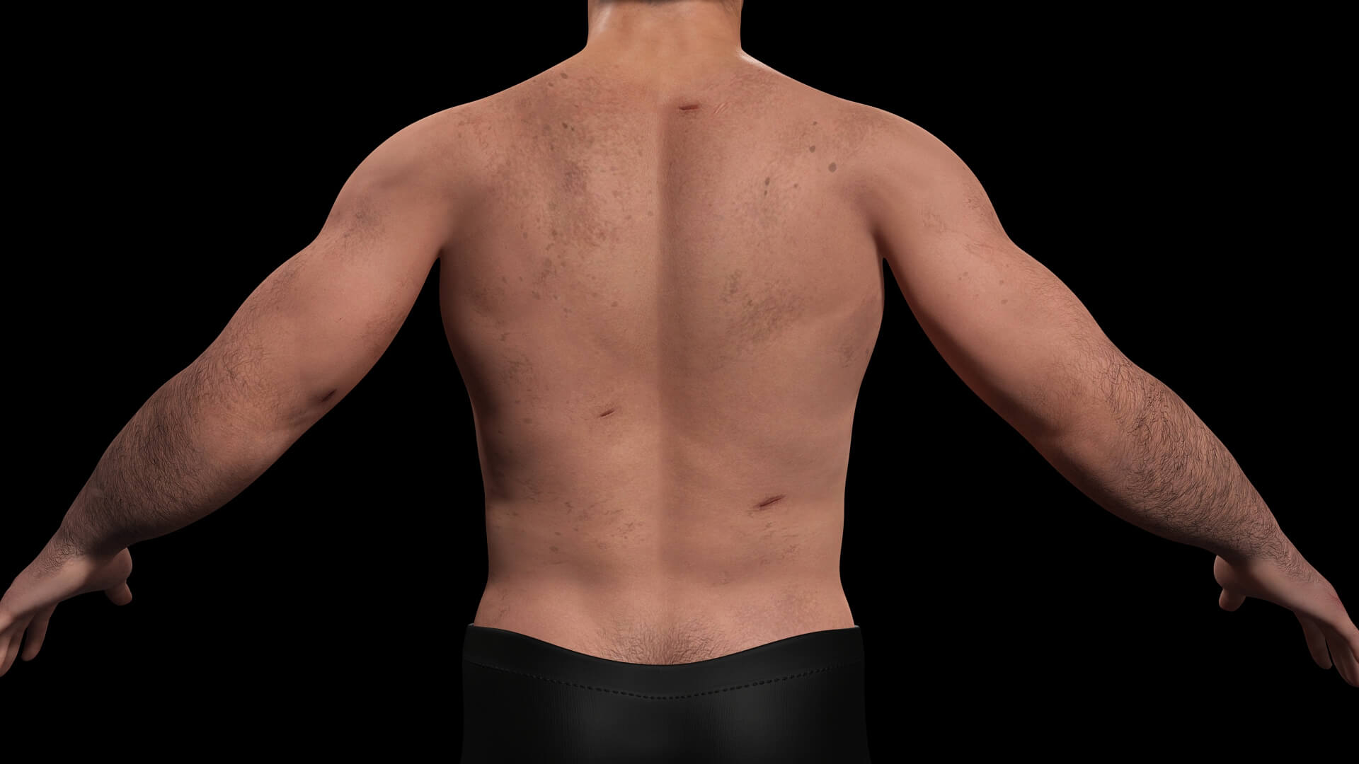 Strong Survival Man Body - 3D Model by khaloui