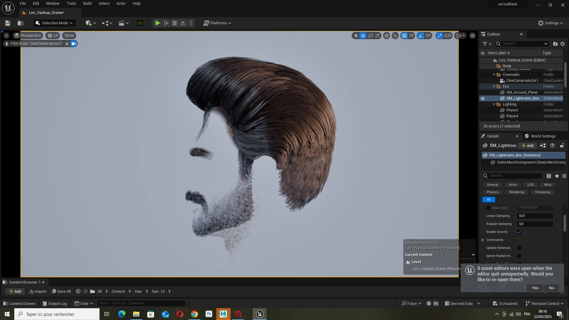 Stylish Pompadour Haircut with Beard - Game-Ready 3D Model by khaloui