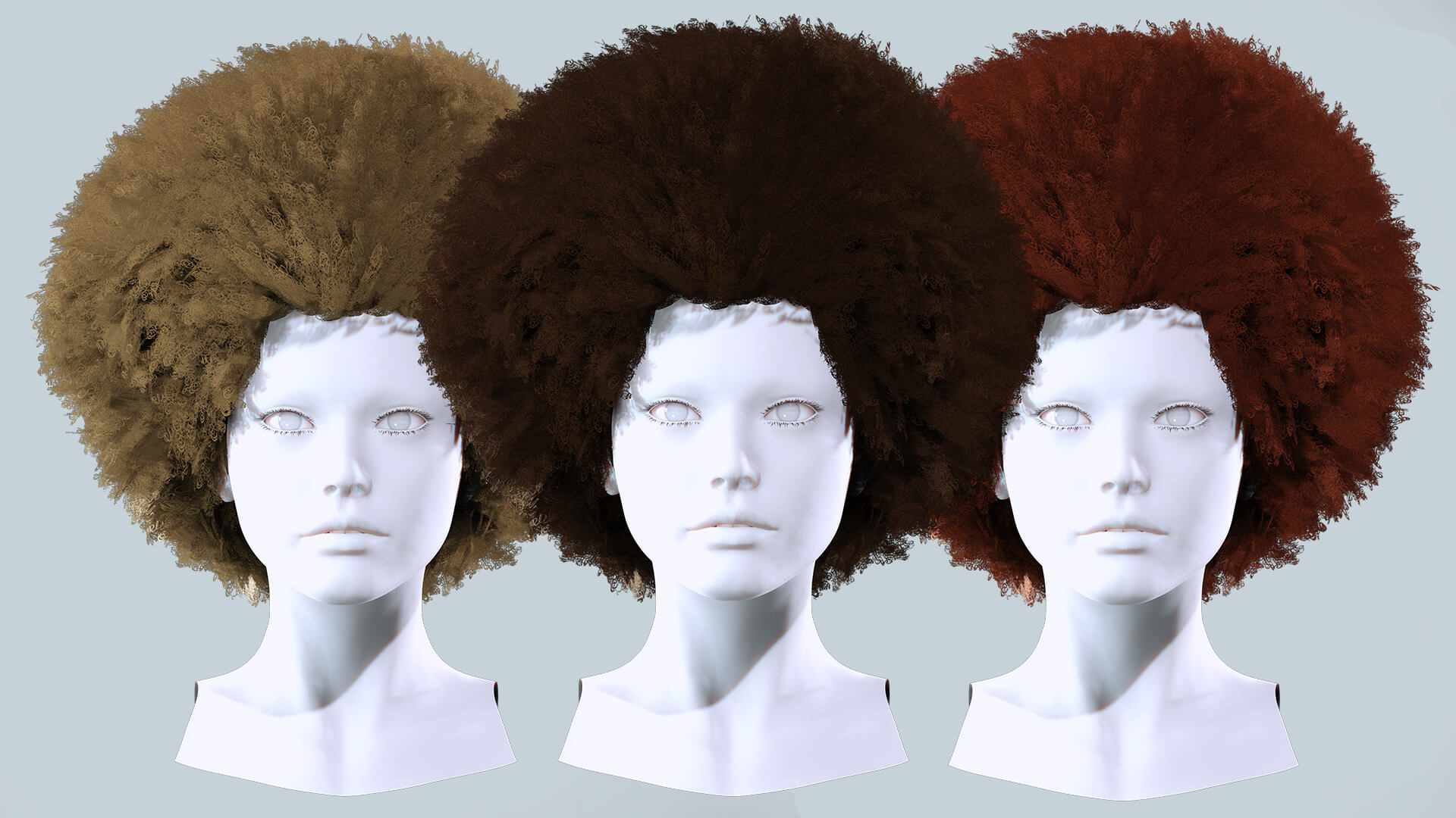 Stylish Voluminous Afro-Realistic Hair Model by khaloui