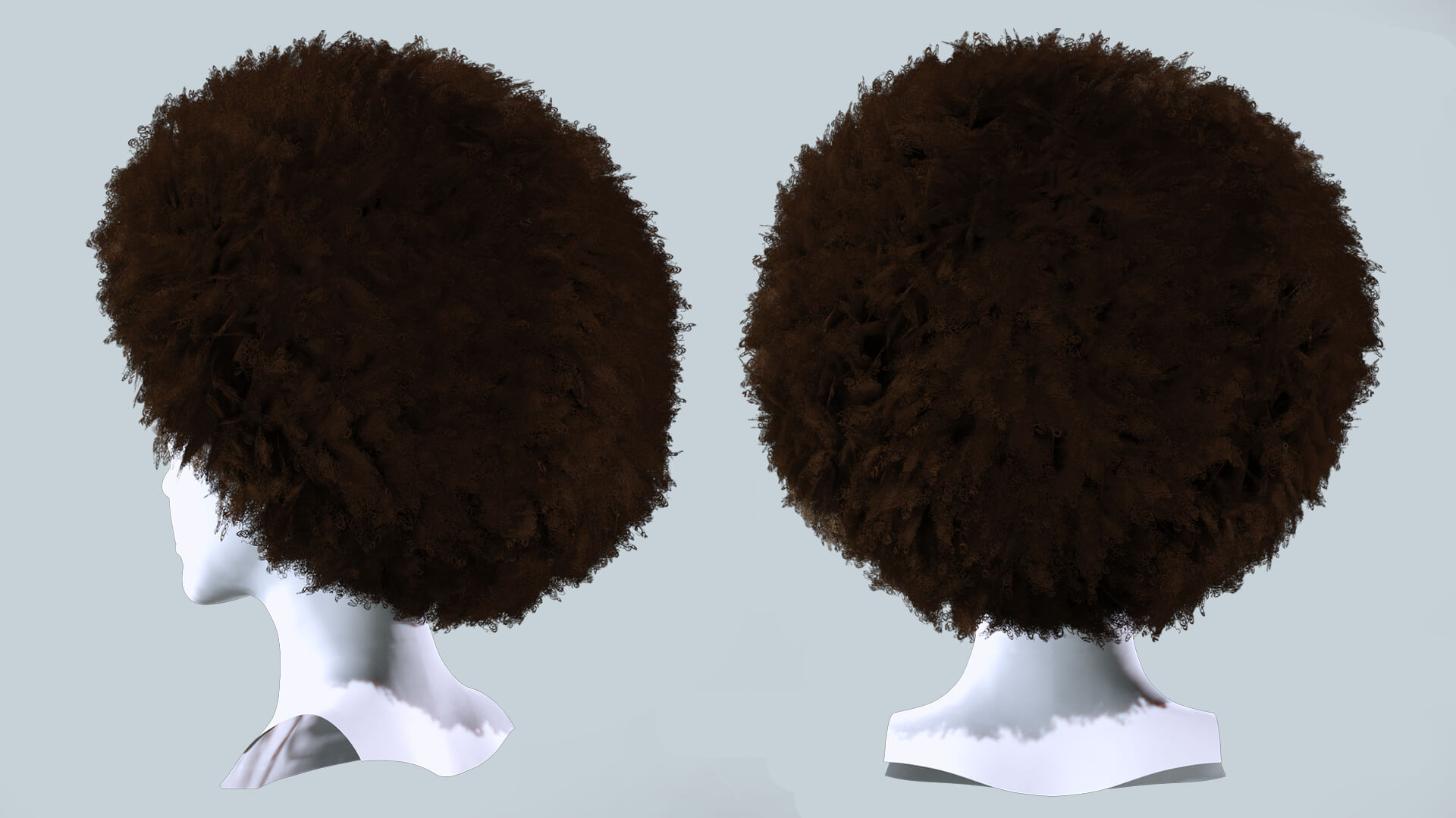 Stylish Voluminous Afro-Realistic Hair Model by khaloui