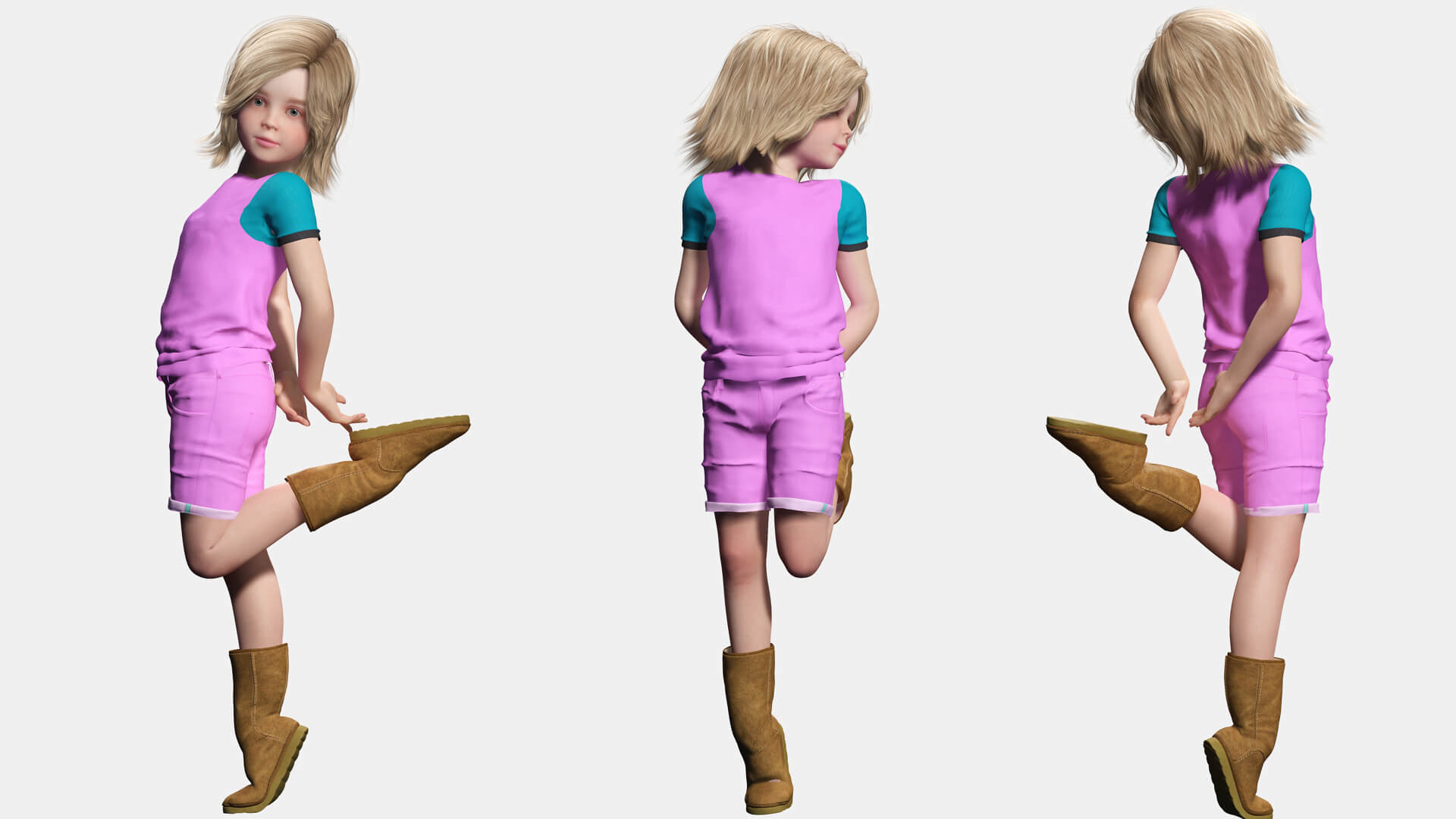 Sunny Girl - 3D Model by khaloui