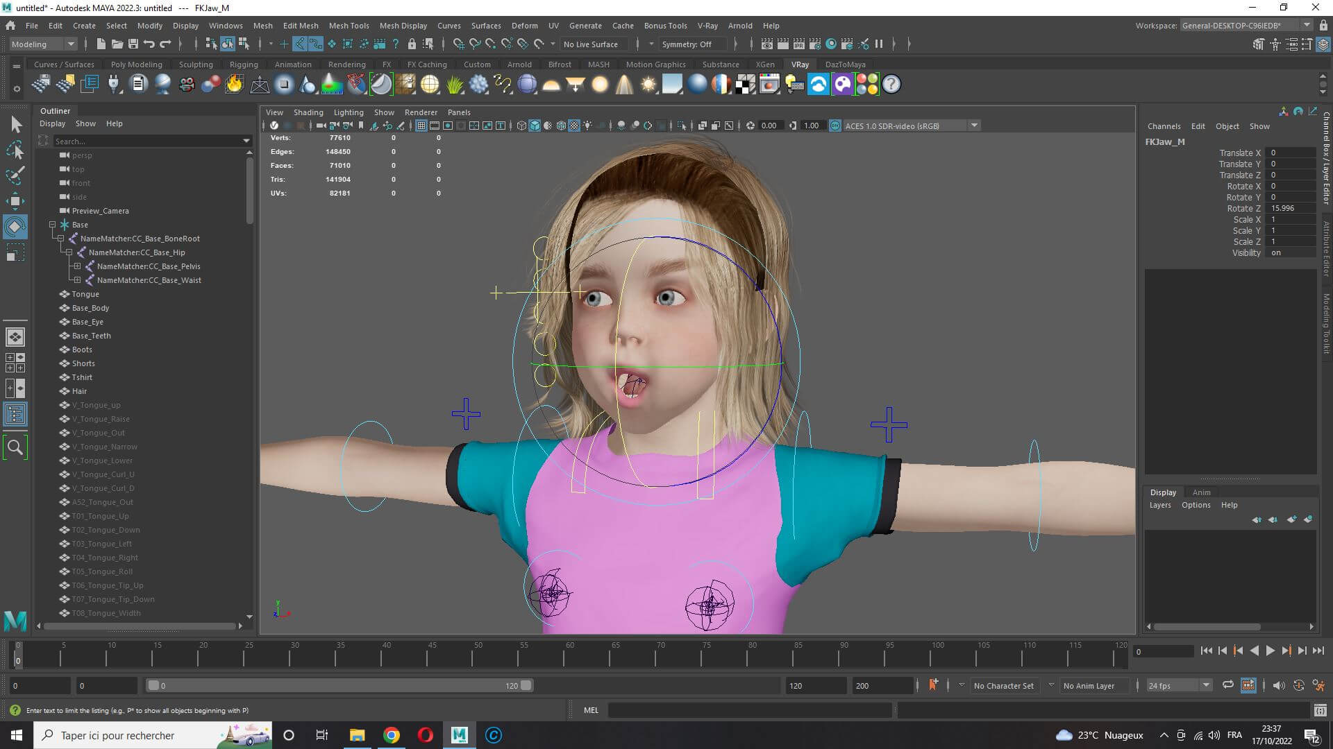 Sunny Girl - 3D Model by khaloui