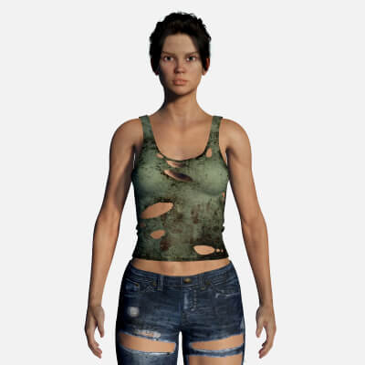 Survival Female - 3D Model by khaloui