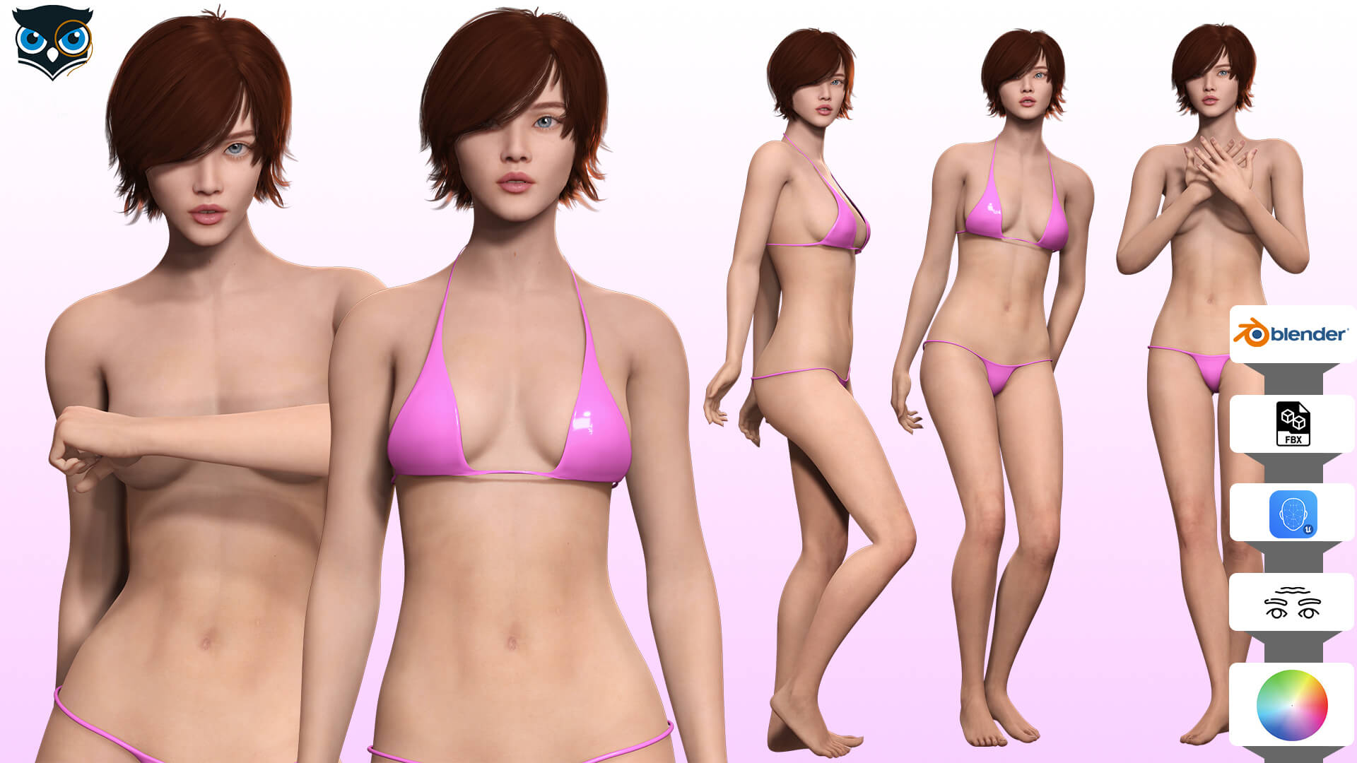 Suzi - Woman 3D Model by khaloui