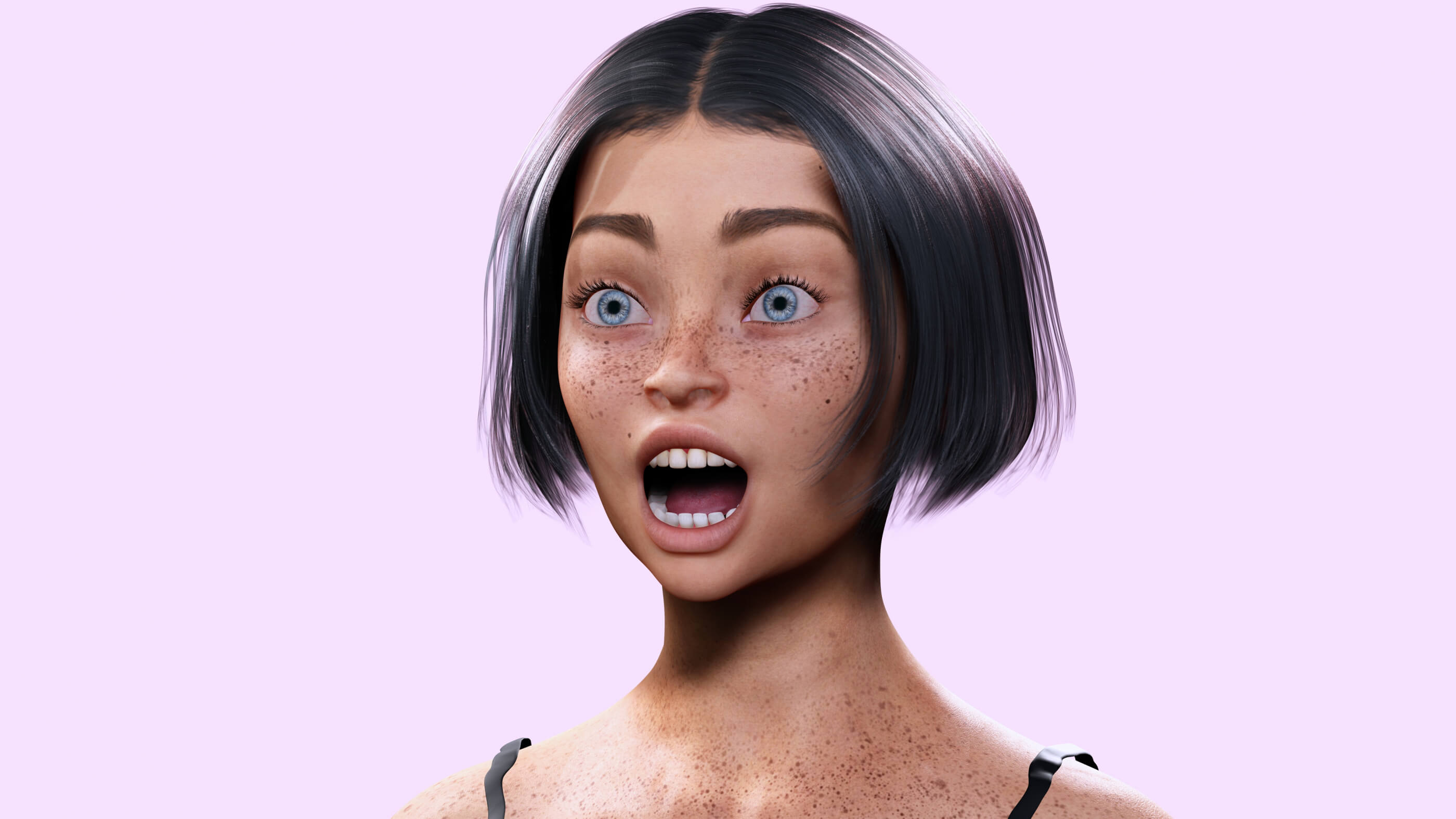 Sweet Girl - 3D Model by khaloui