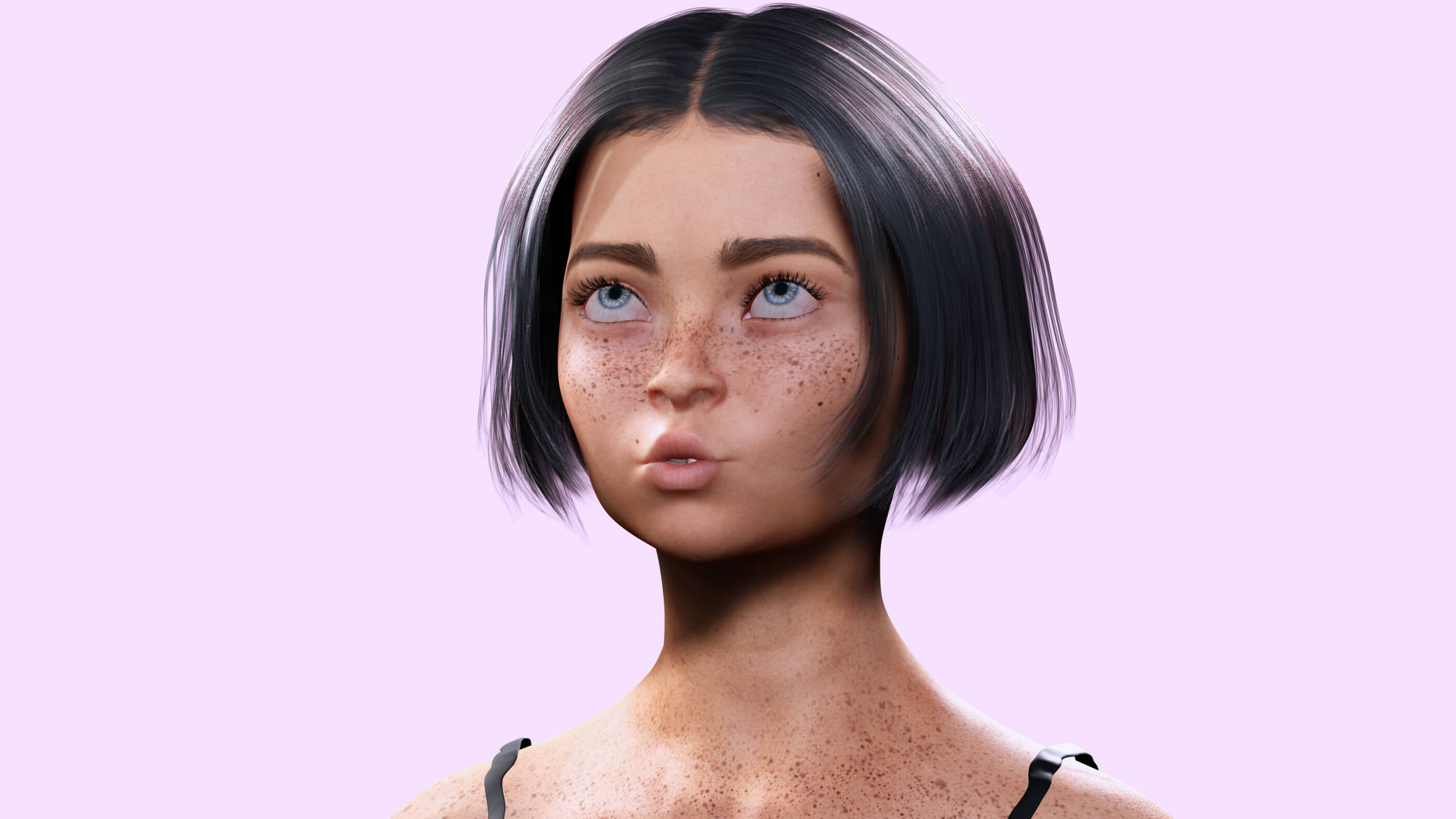 Sweet Girl - 3D Model by khaloui