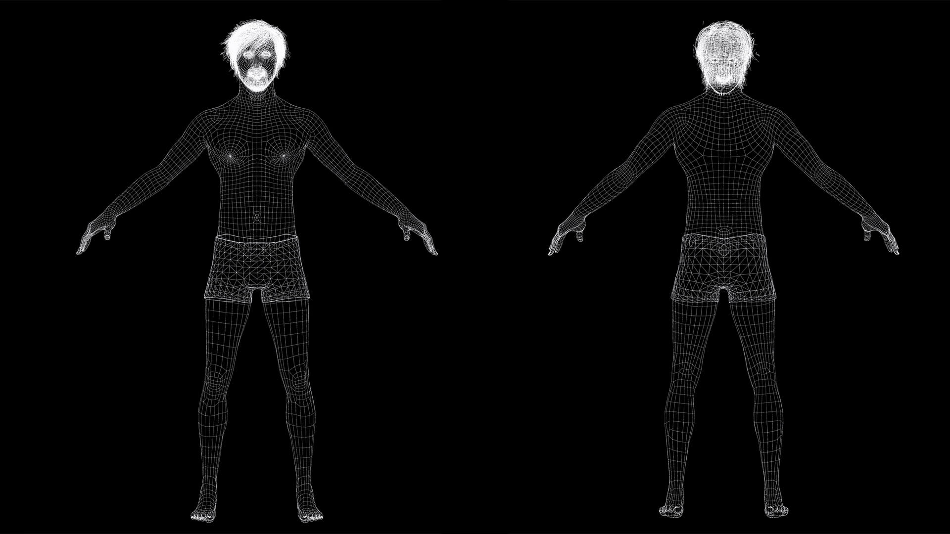 Takeshi Realistic Base Mesh Male Character Model by khaloui