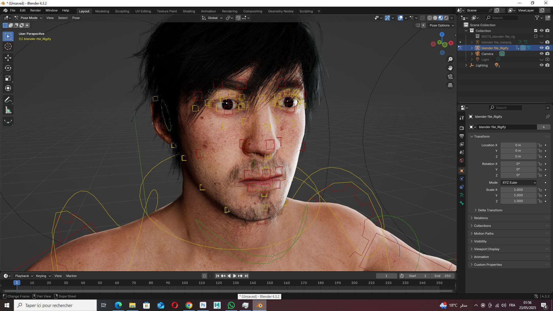 Takeshi Realistic Base Mesh Male Character Model by khaloui