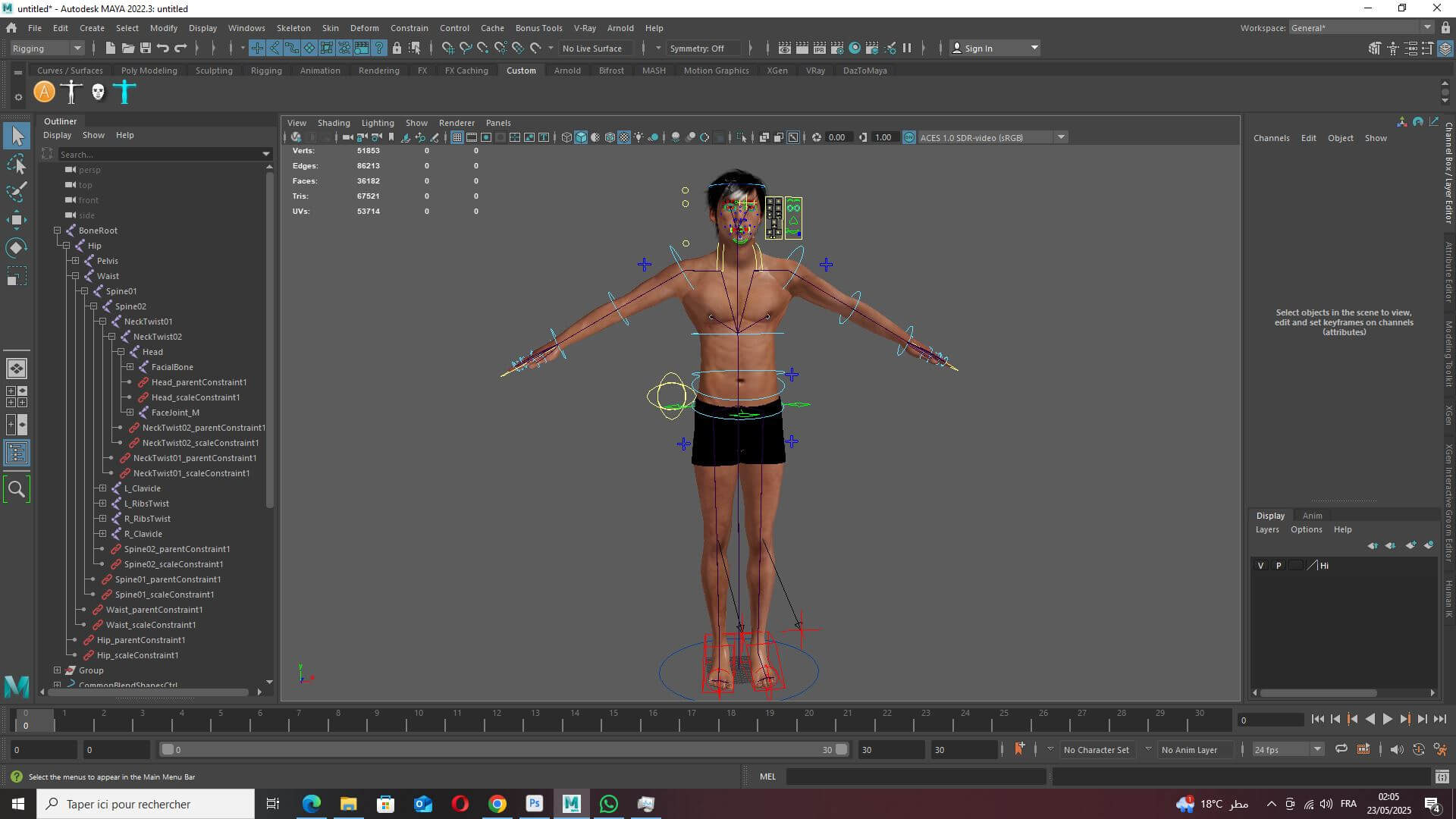 Takeshi Realistic Base Mesh Male Character Model by khaloui