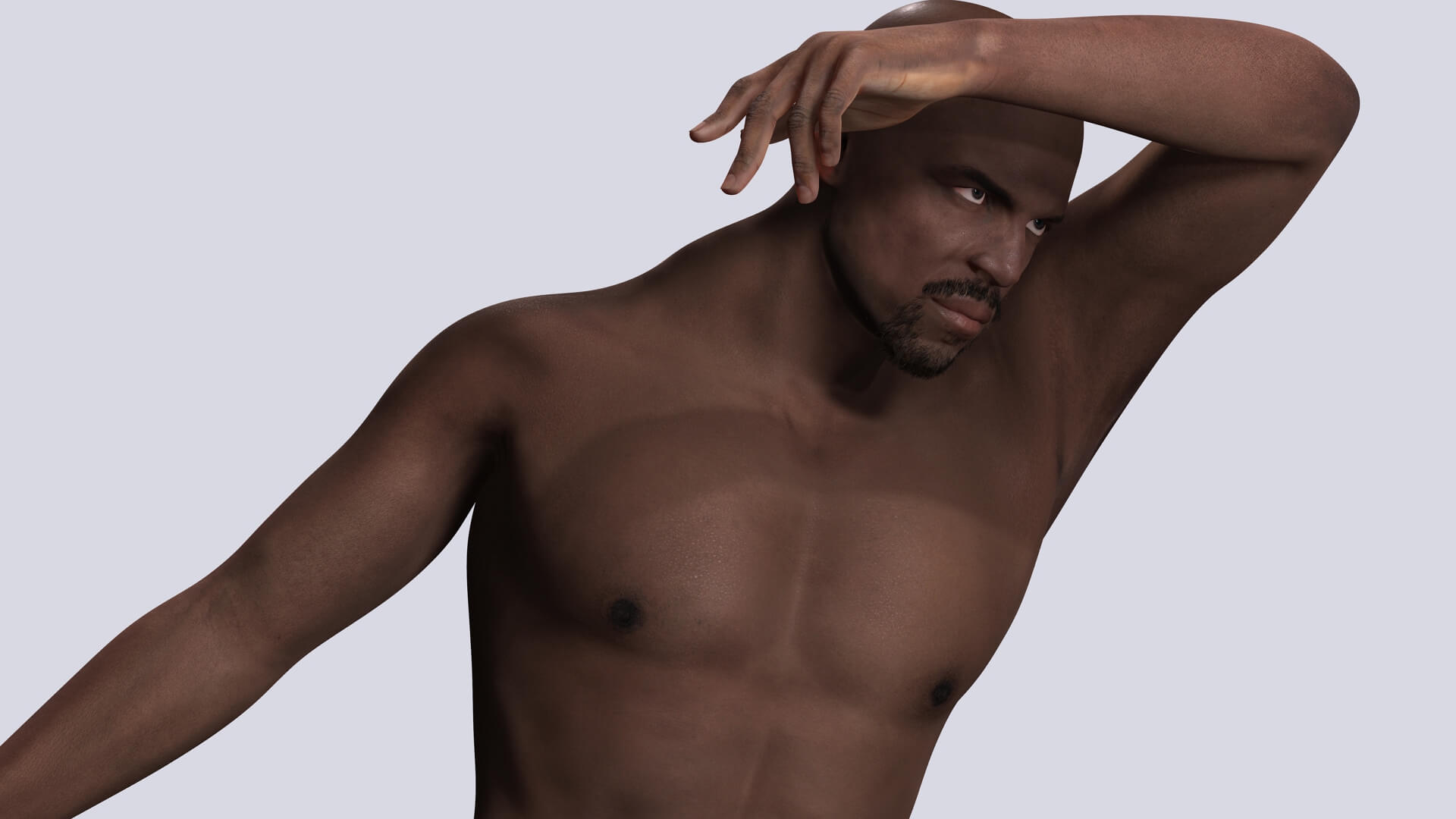 Terry Crews Realistic African American Man - 3D Model by khaloui