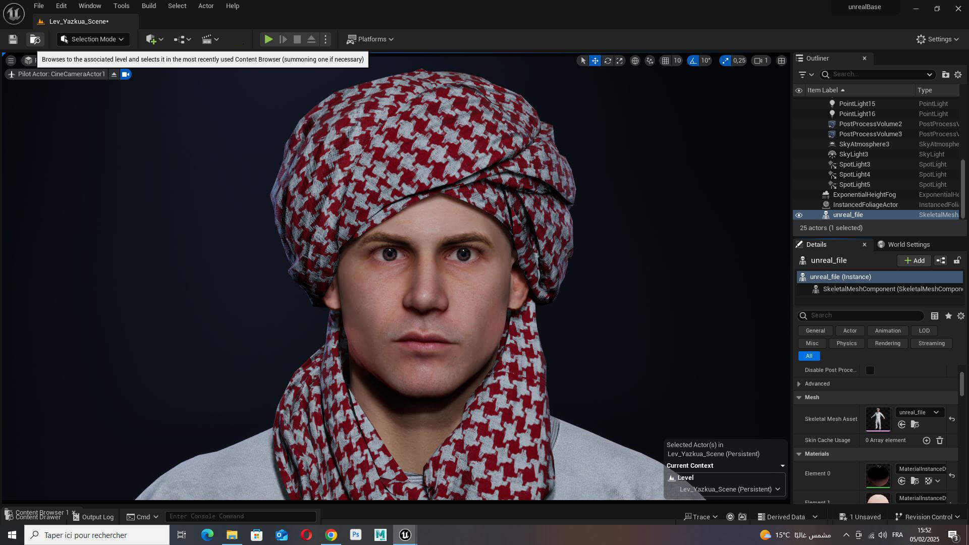 Traditional Middle Eastern Attire High-Quality 3D Model by khaloui